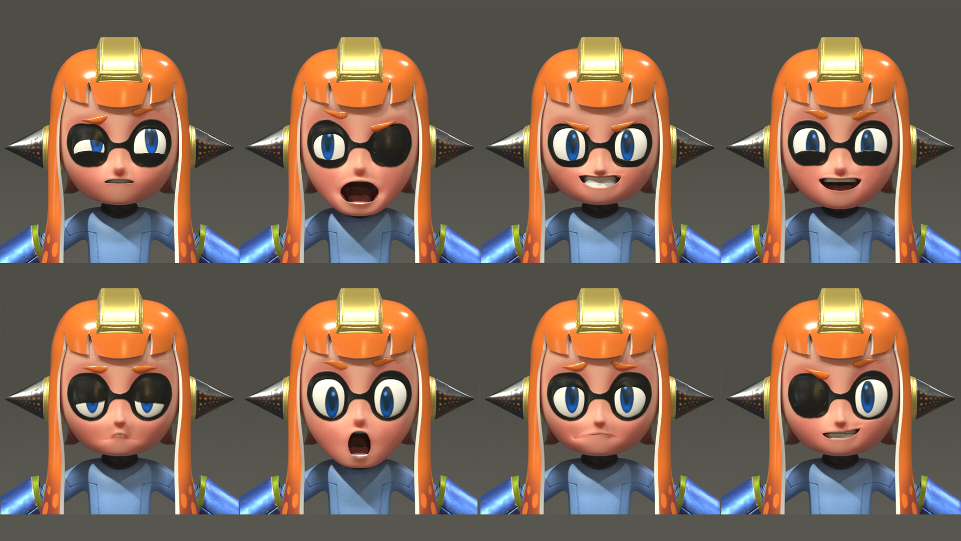 Jemima Loke - Splat Man - 3D Splatoon x Mega Man mash-up character and ...