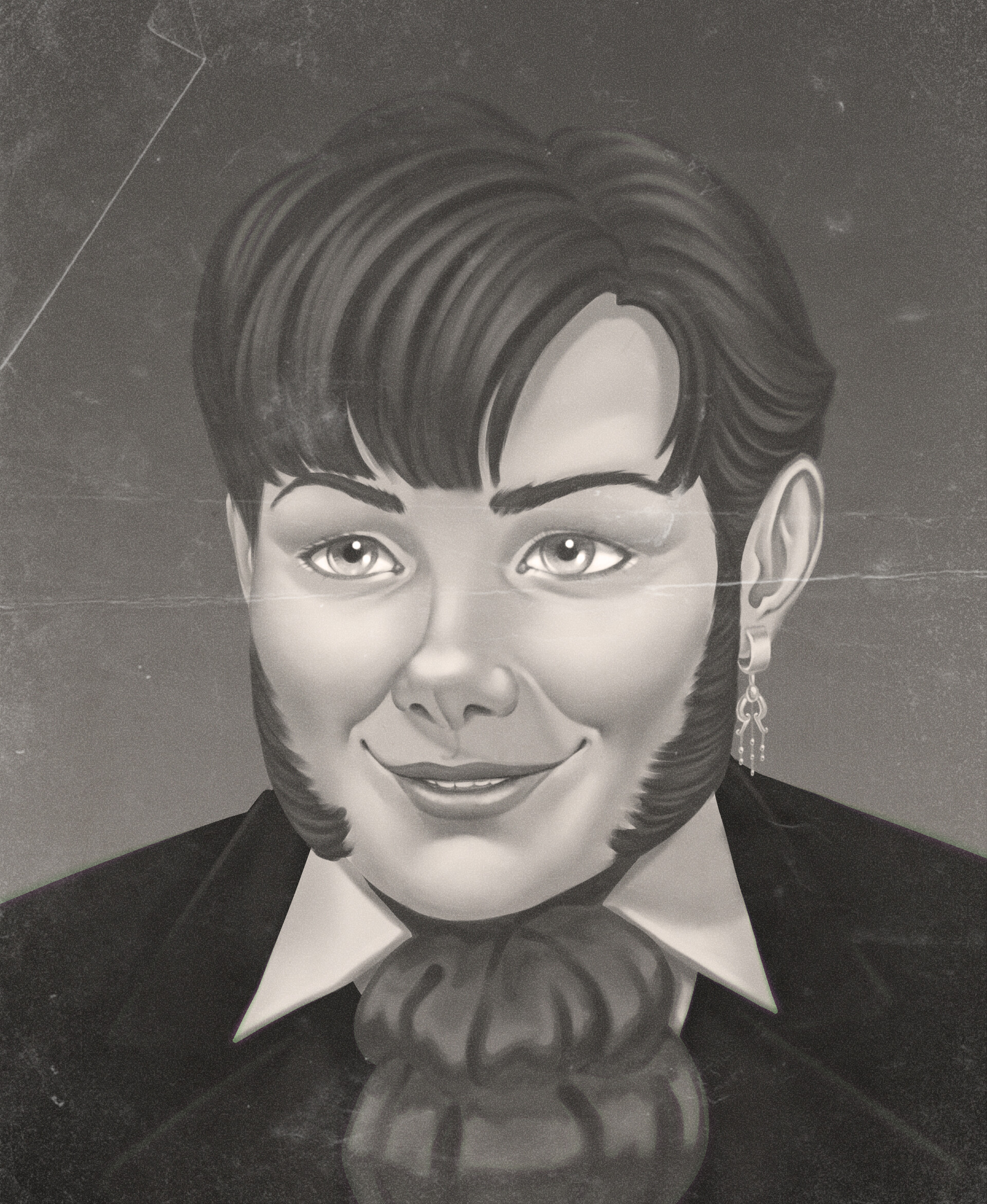 ArtStation - Retro style portrait
