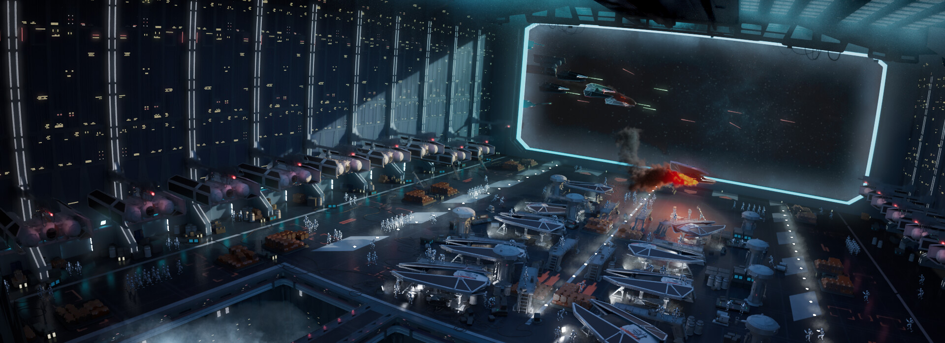 star wars hangar background