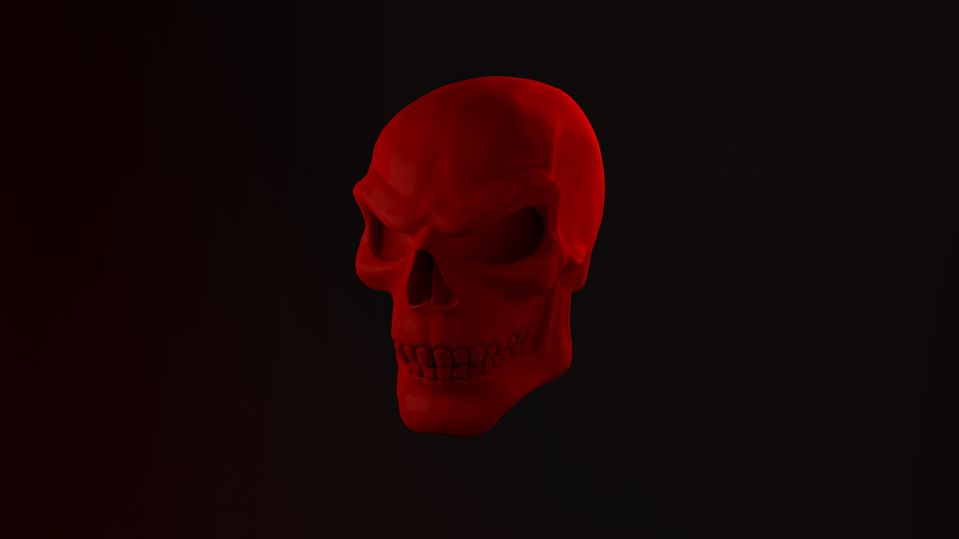 ArtStation - A Red Skull