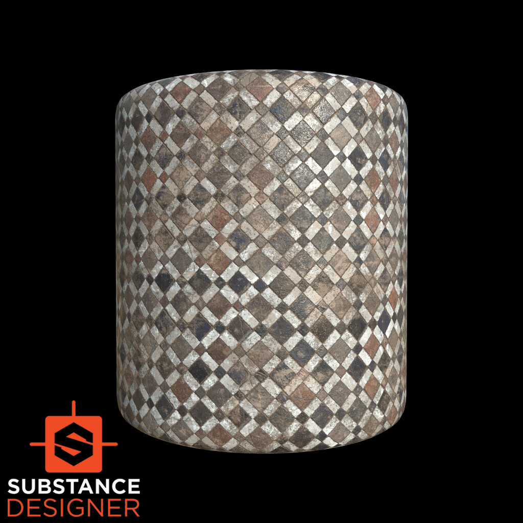 ArtStation - Realistic Tiles made in Substance Designer