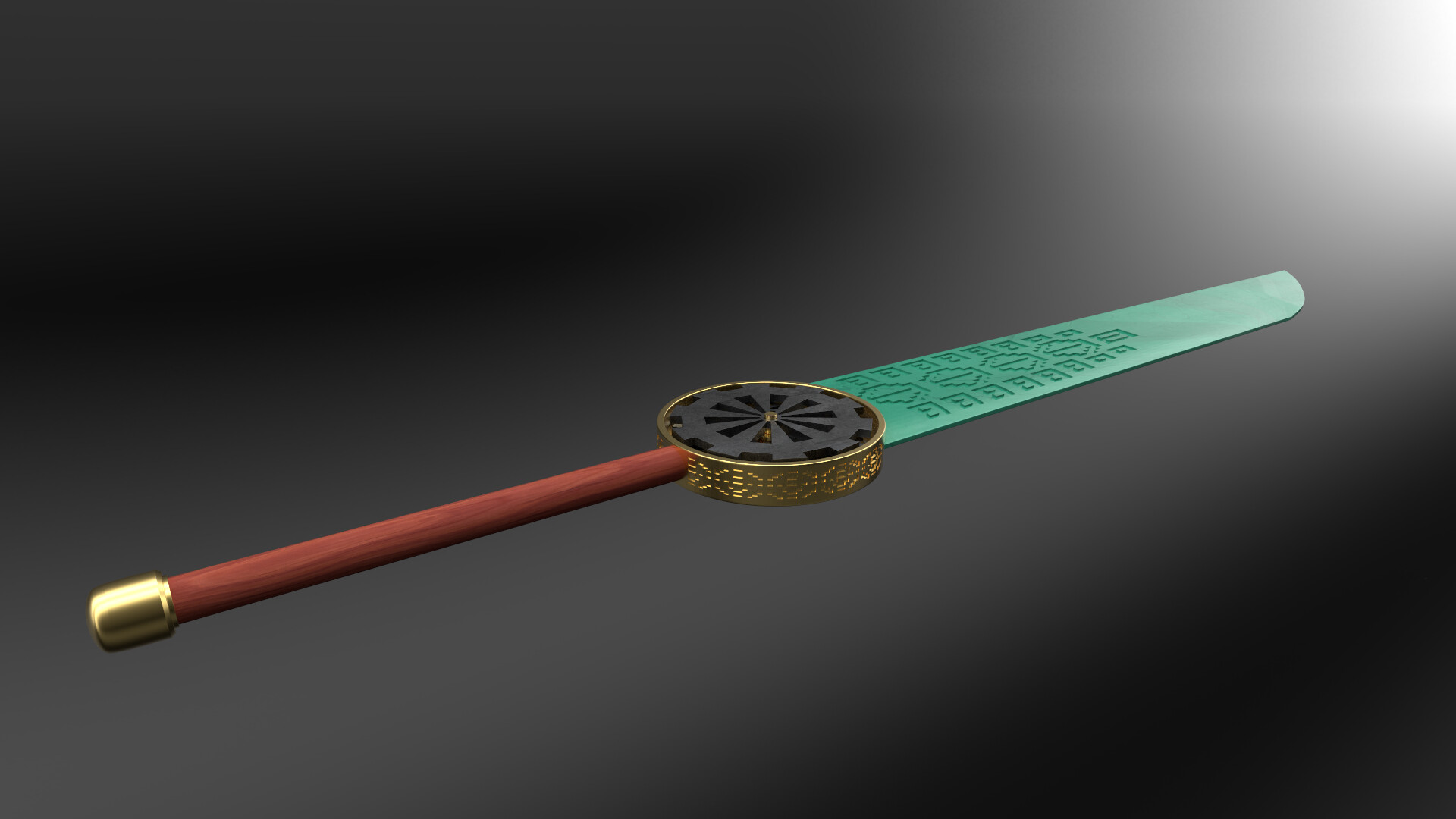 ArtStation - Chinese influenced time blade.