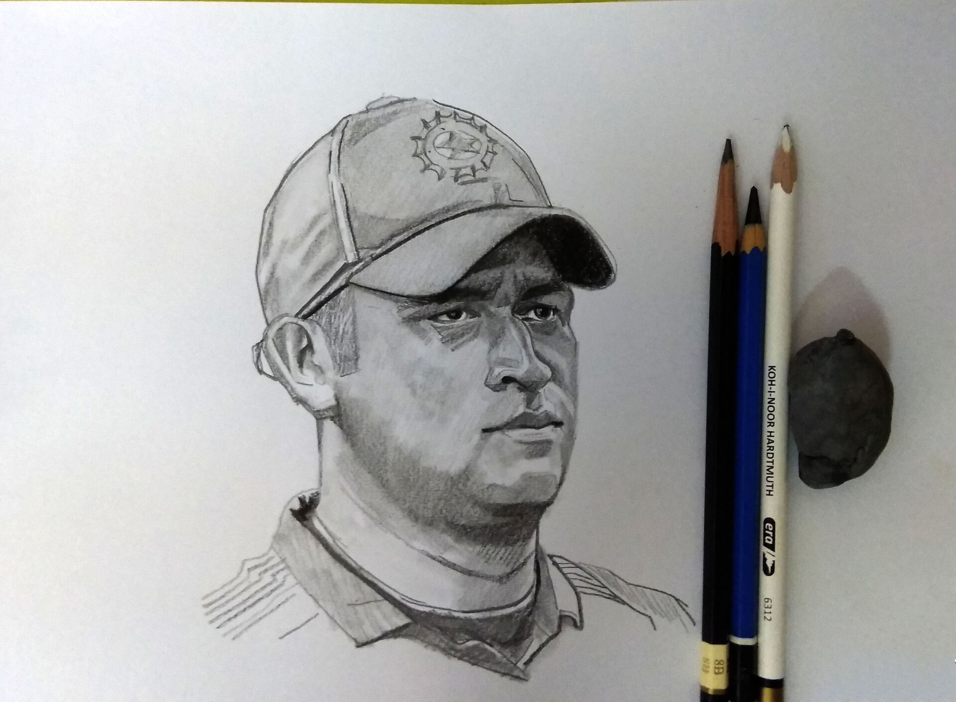 csk dhoni drawing