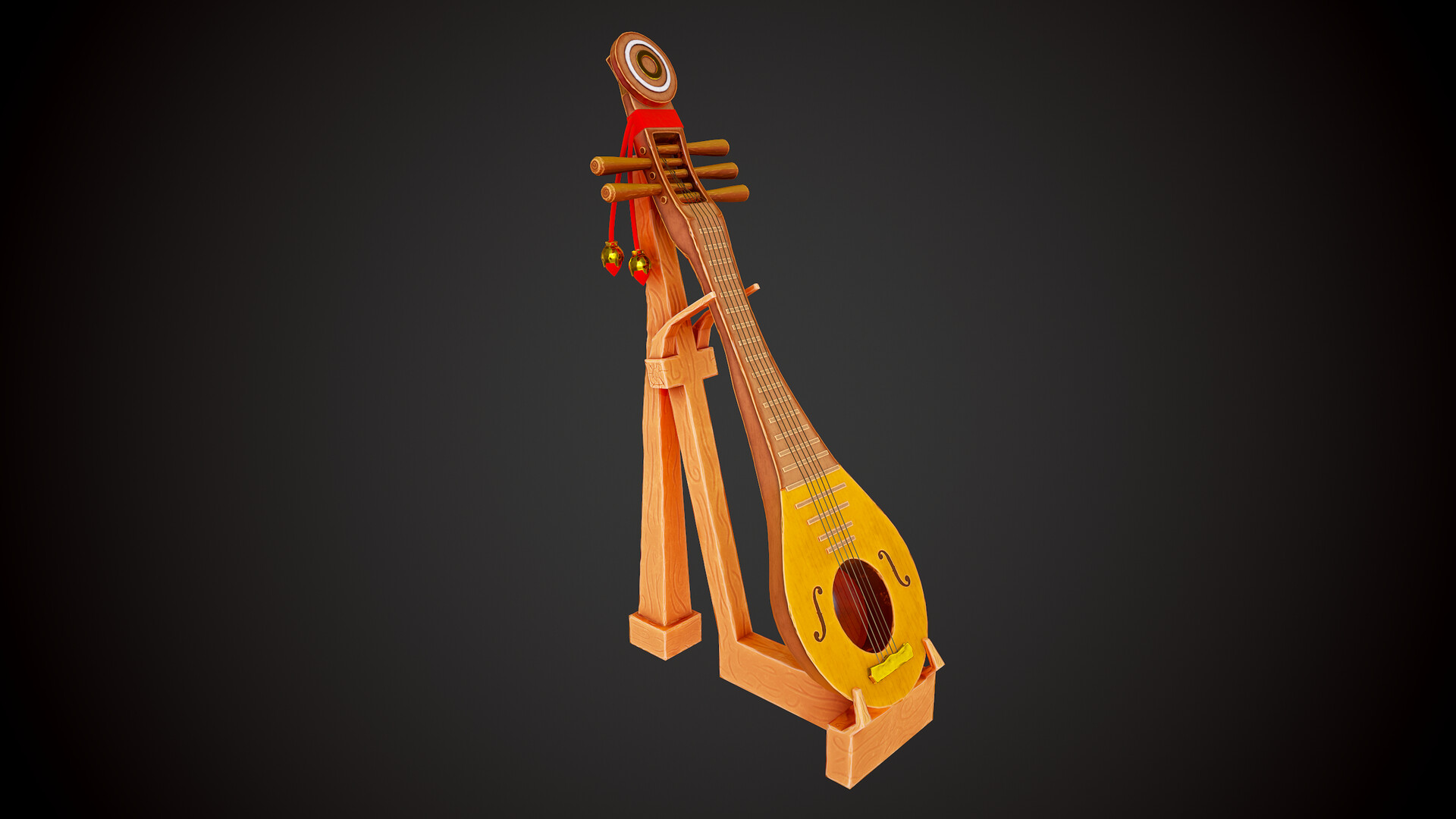 ArtStation - 3D Stylized low poly lute