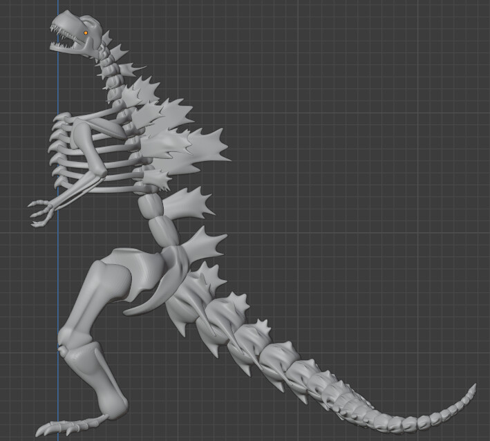 Godzilla Skeleton Model
