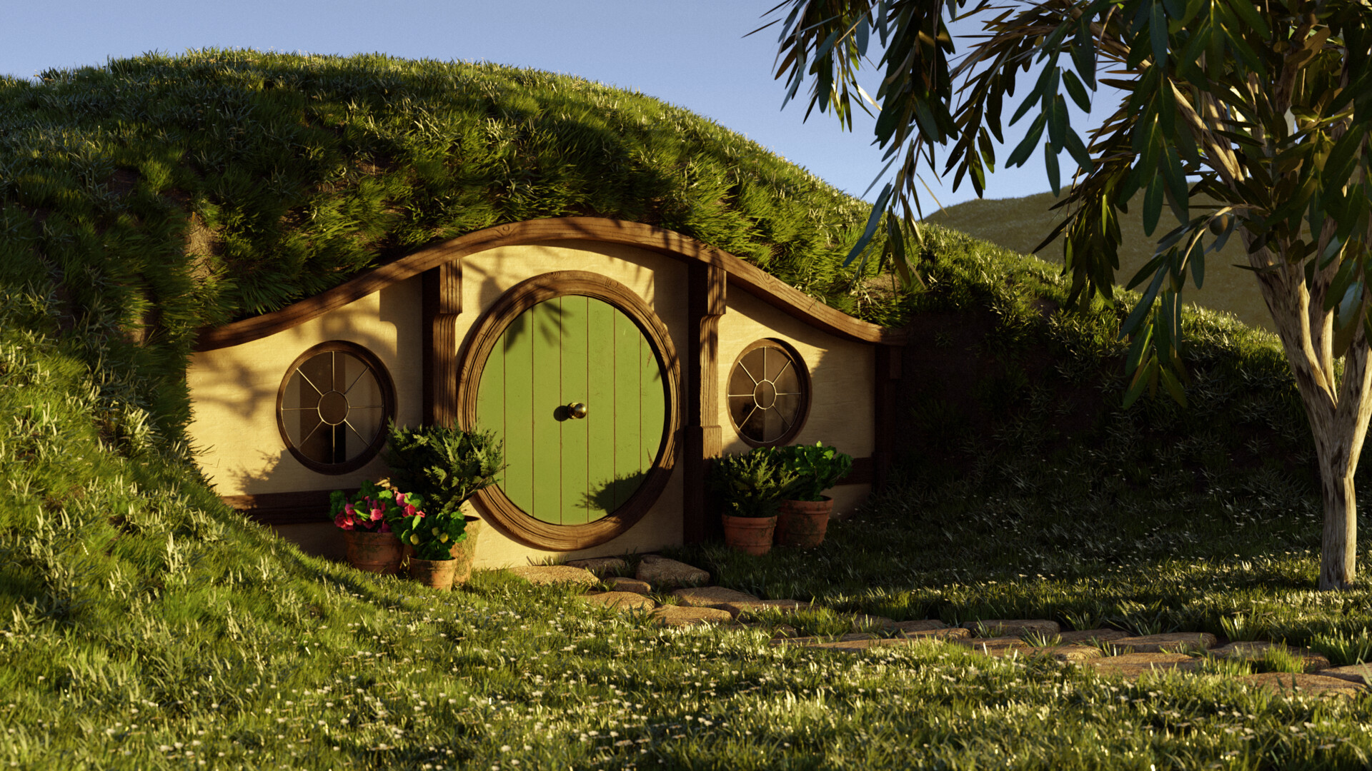 ArtStation - In a hole in the ground there lived a Hobbit...