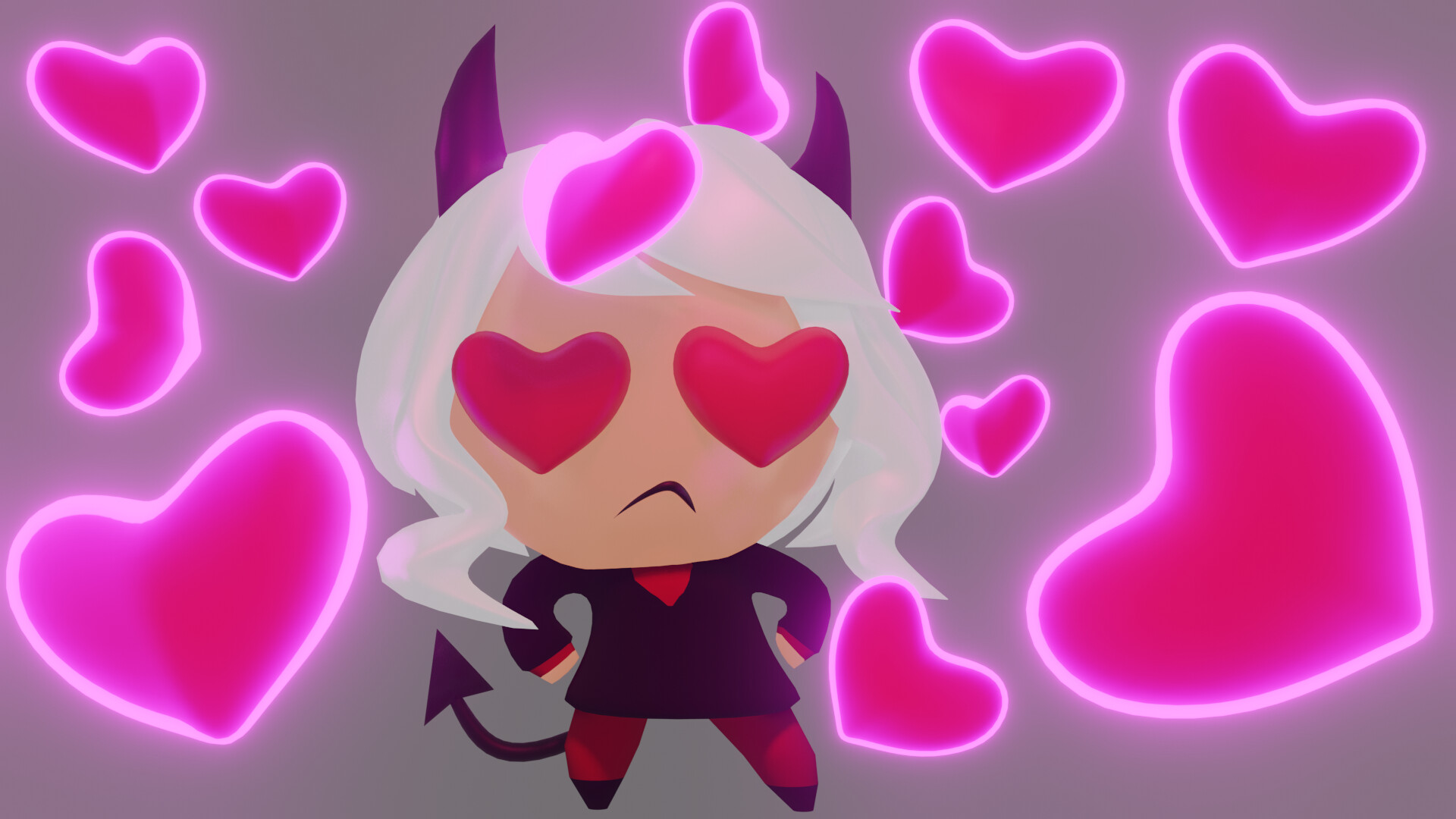 ArtStation - Chibi Modeus from Helltaker game