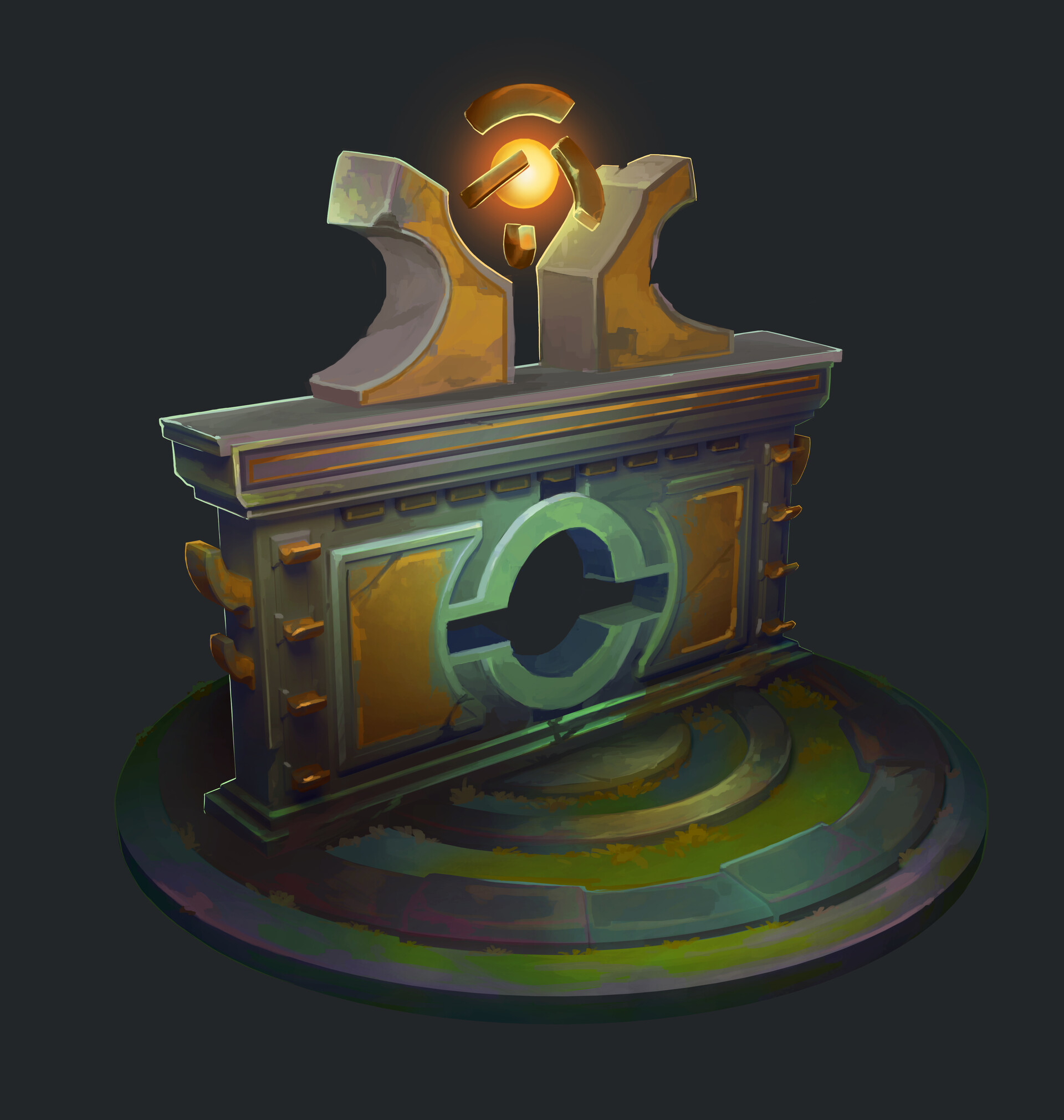 ArtStation - Fantasy gateway monument Concept