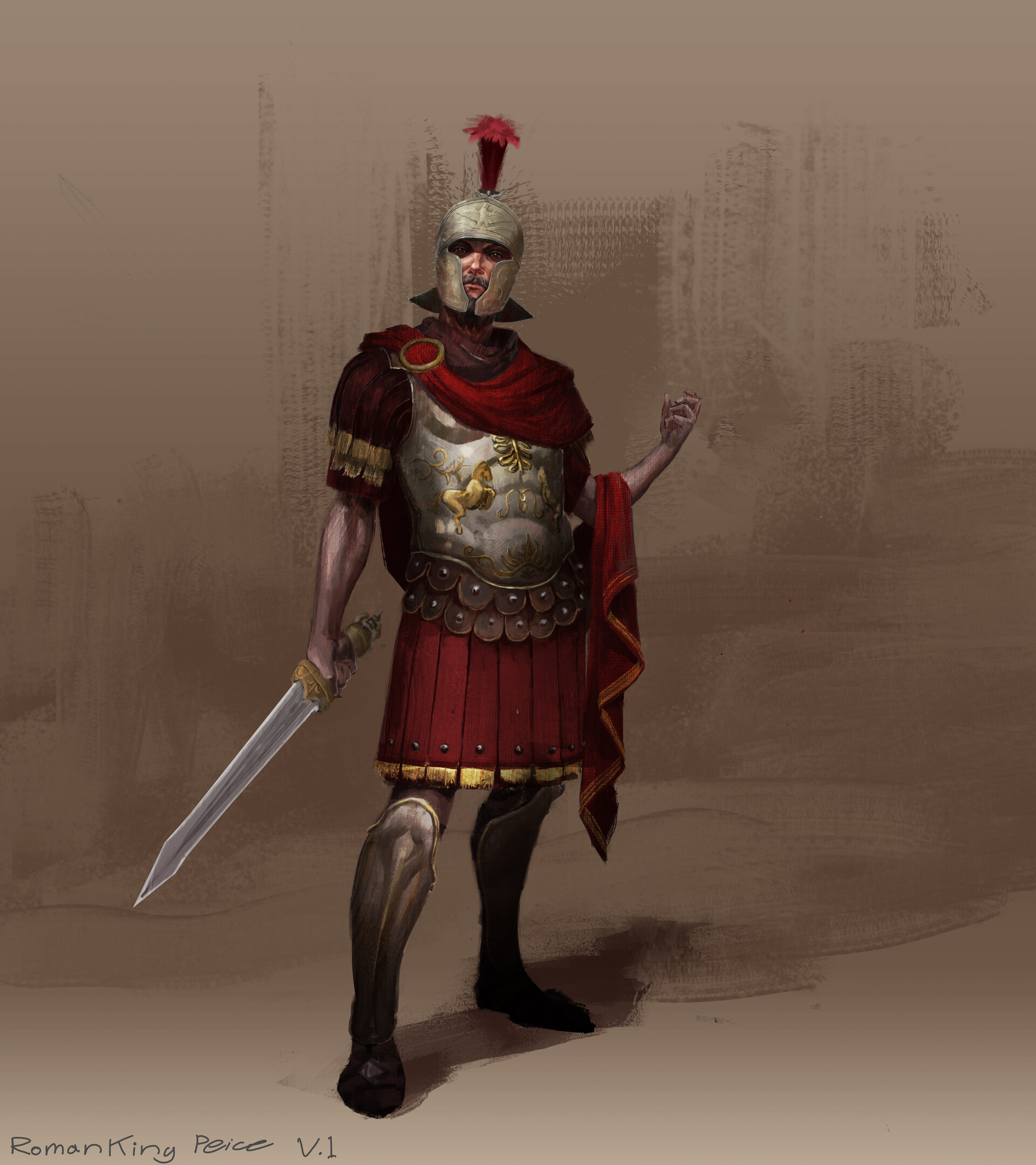 ArtStation - Roman Battle Chess Piece Concept