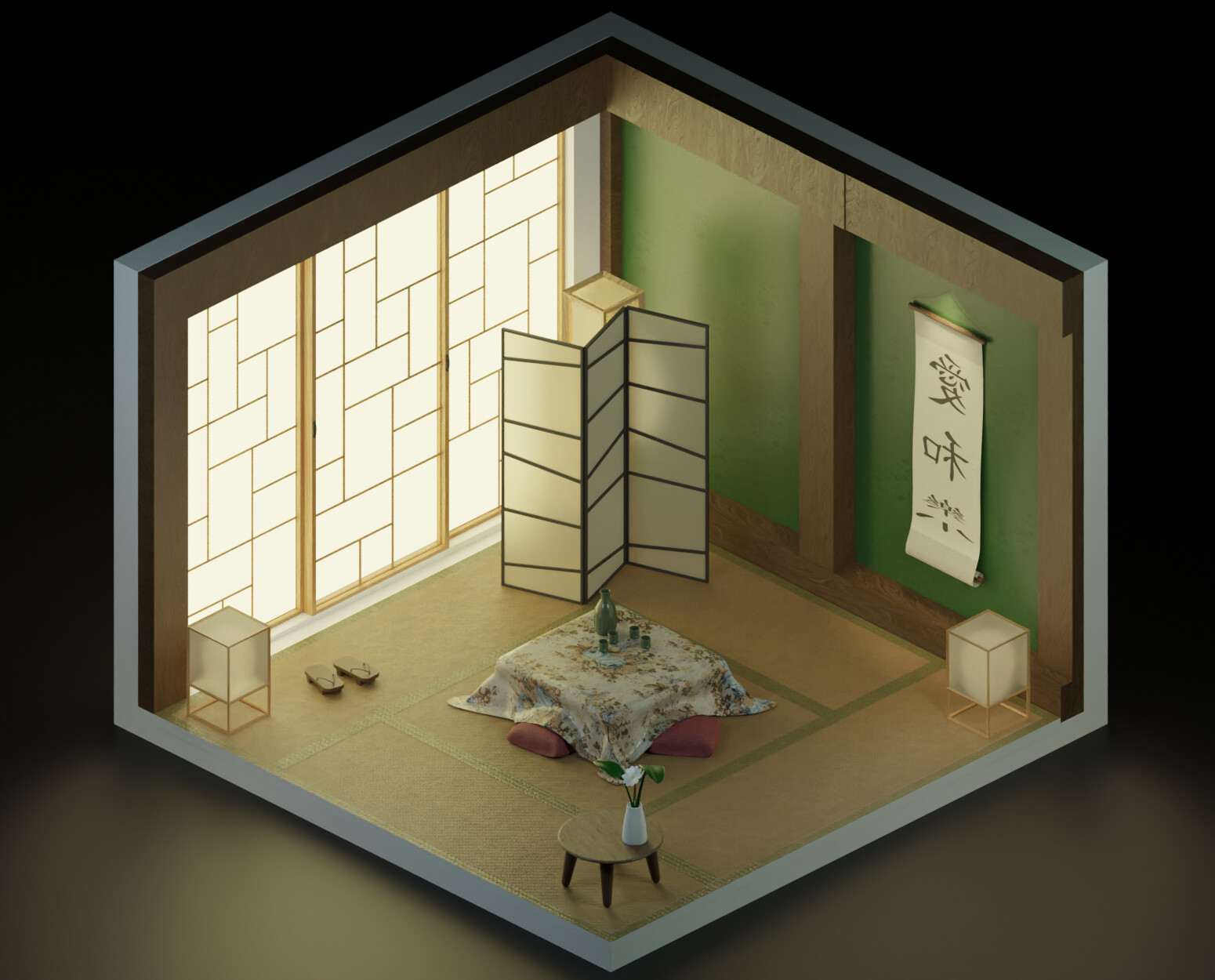 ArtStation - Washitsu room