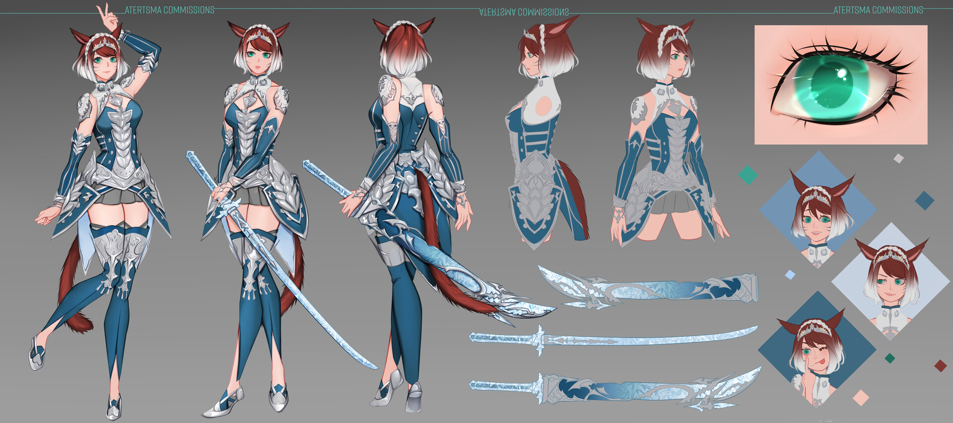 ArtStation - [C] Character Refrence Sheet- #93