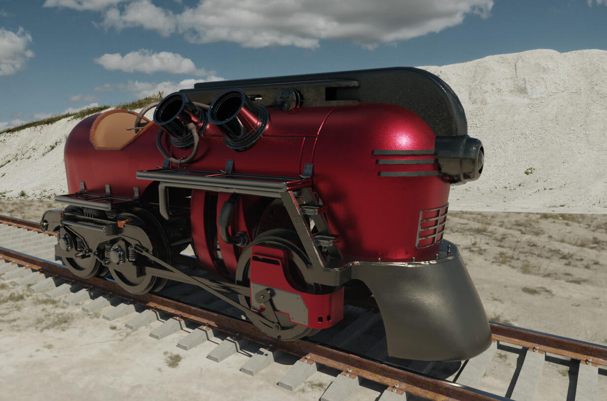 ArtStation - steampunk train