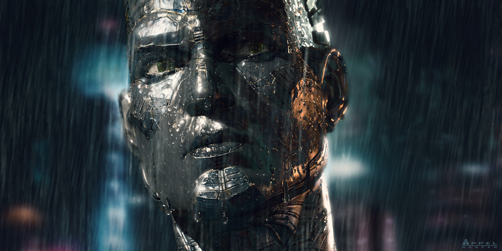 ArtStation - Conscious in the rain