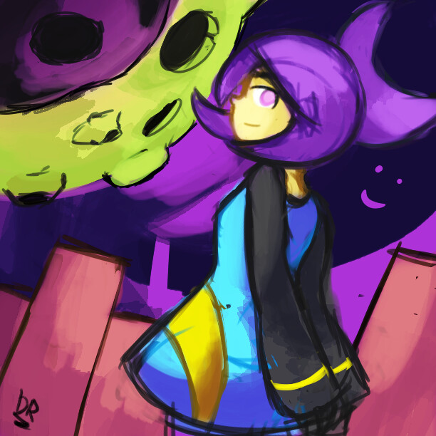 ArtStation - Falling Moon