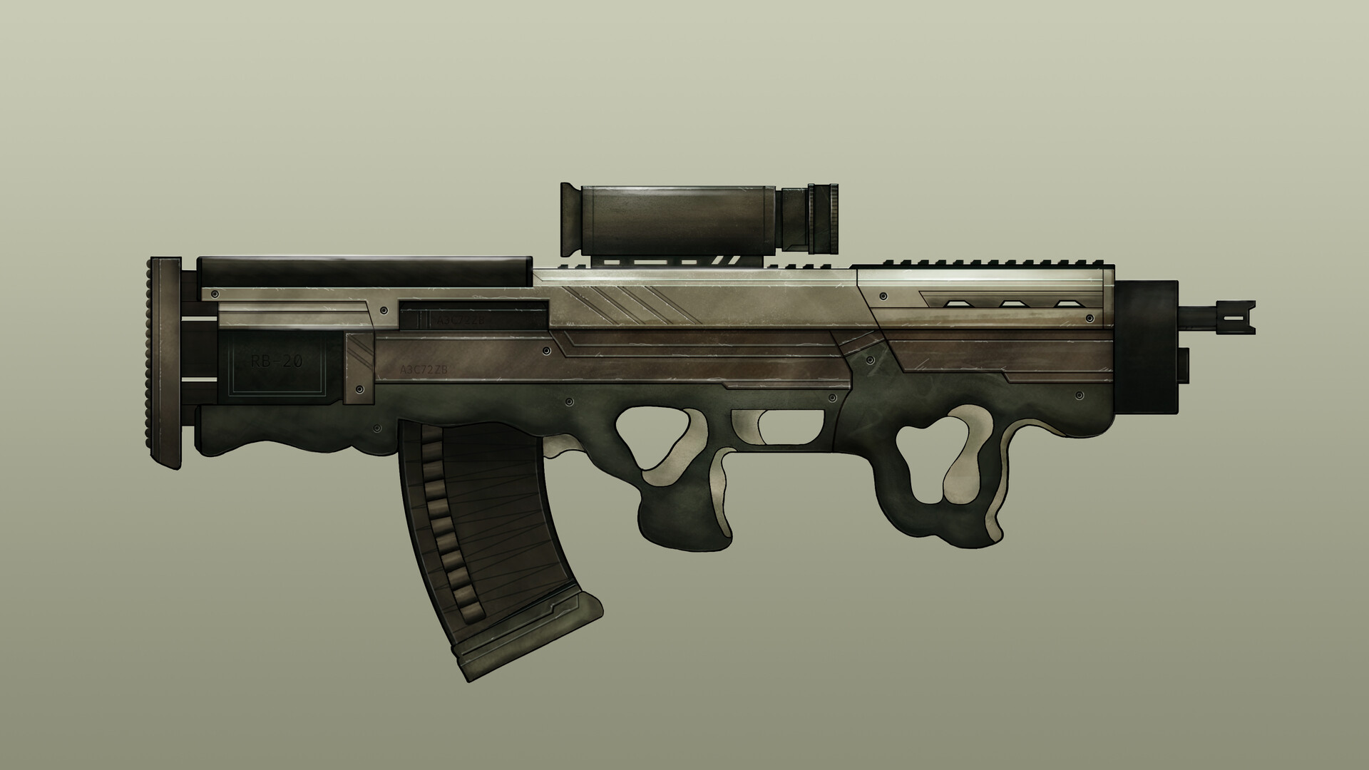 ArtStation - Assault Rifle Design