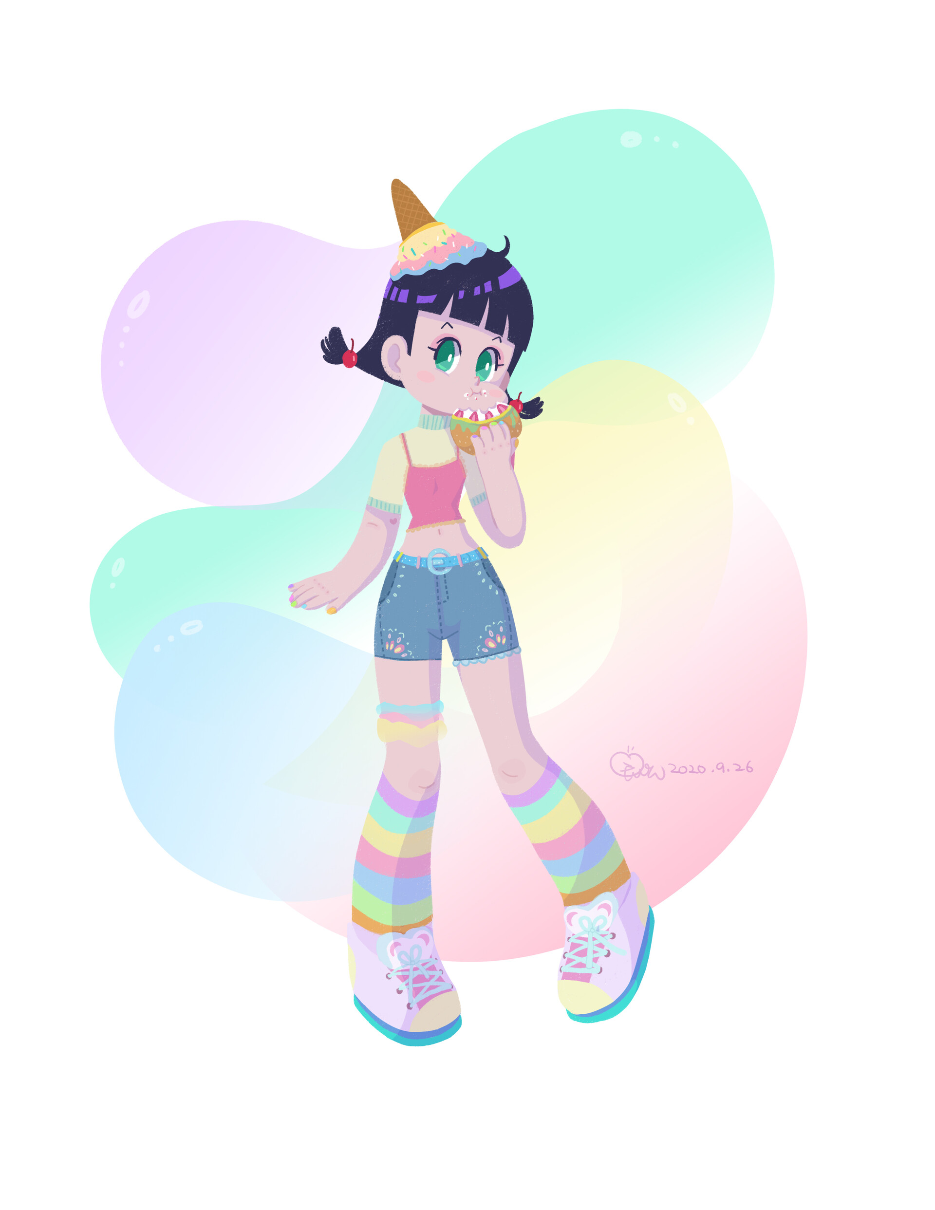 ArtStation - ice cream girl