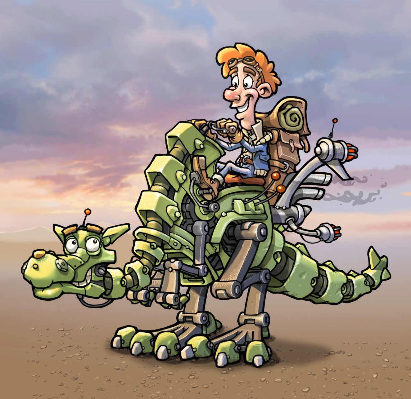 ArtStation - Dinosaur Robot