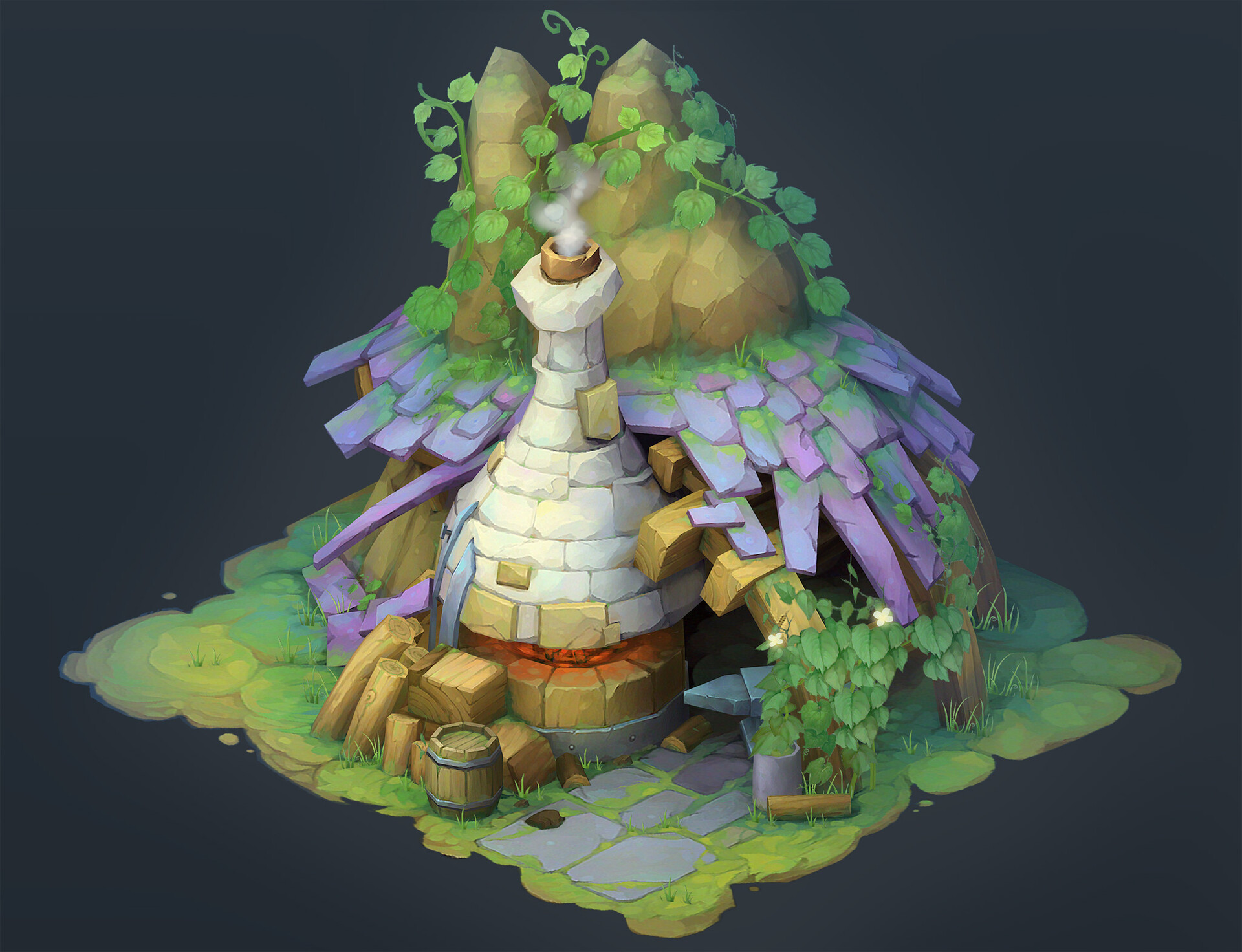 ArtStation - Q building house