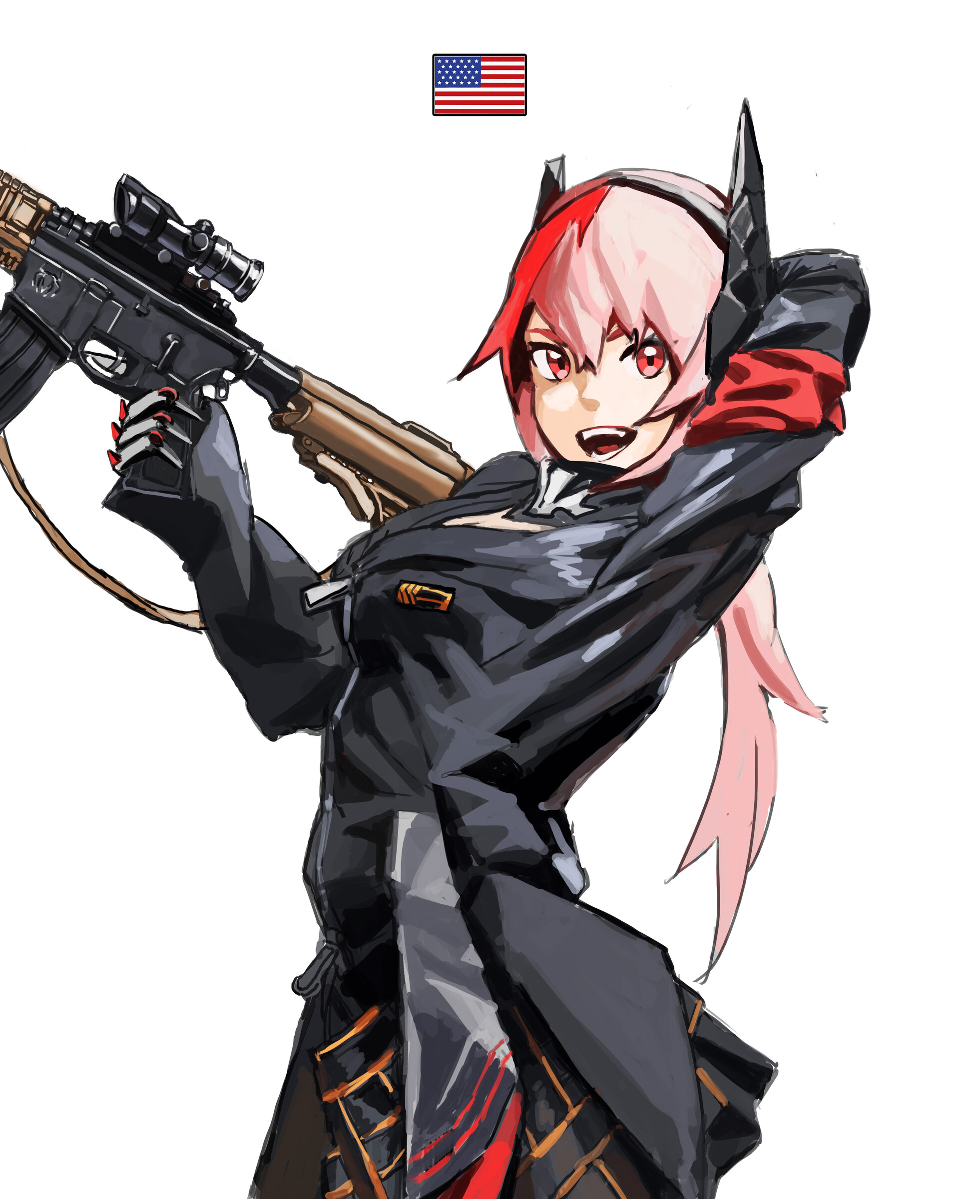 ArtStation - M4 SOPMODII Girl's Frontline fan art