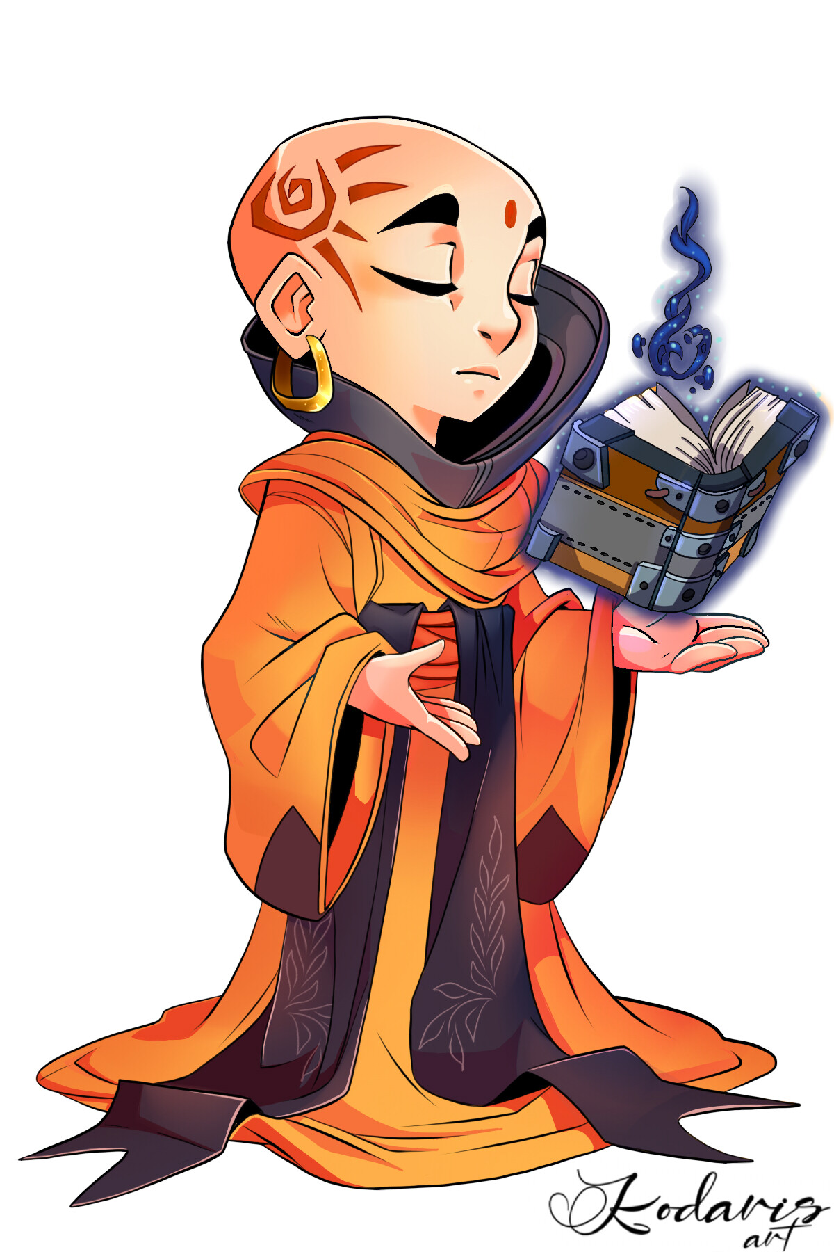 ArtStation - Fantasy card Monk