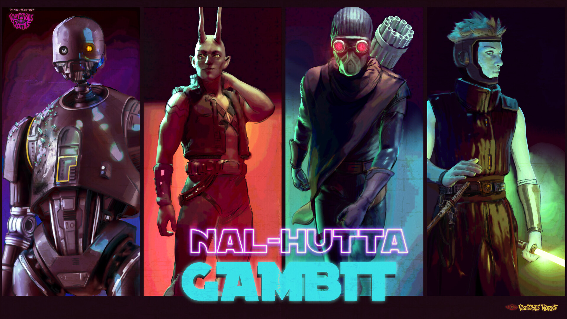 ArtStation - Star Wars RPG commission - Nal Hutta Gambit