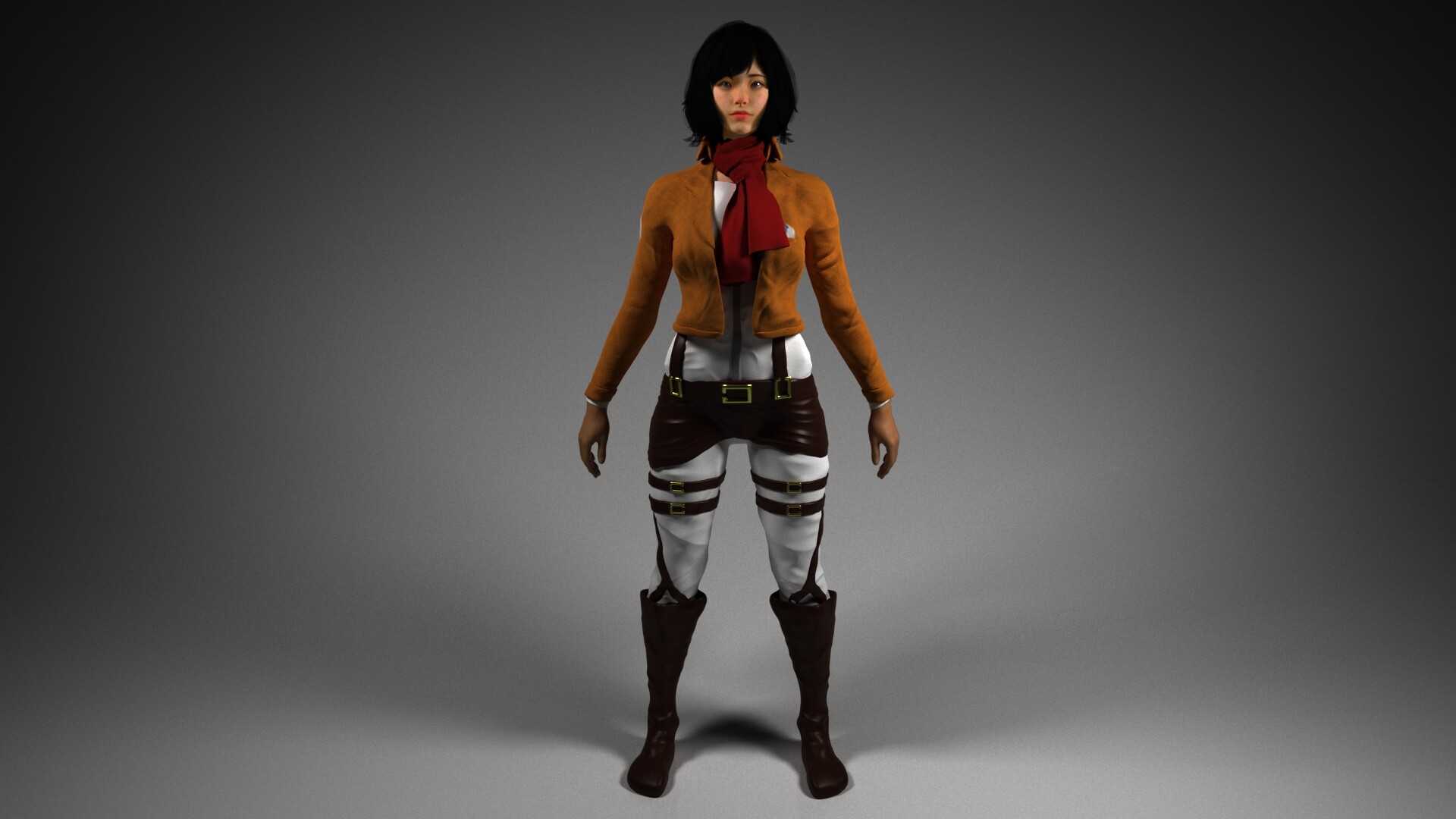 ArtStation - Attack on titan Mikasa Cloth