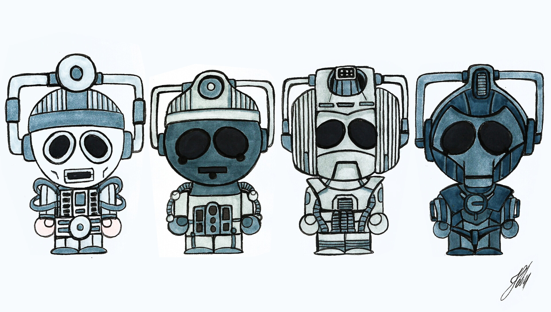 ArtStation - Cybermen (South Park style)