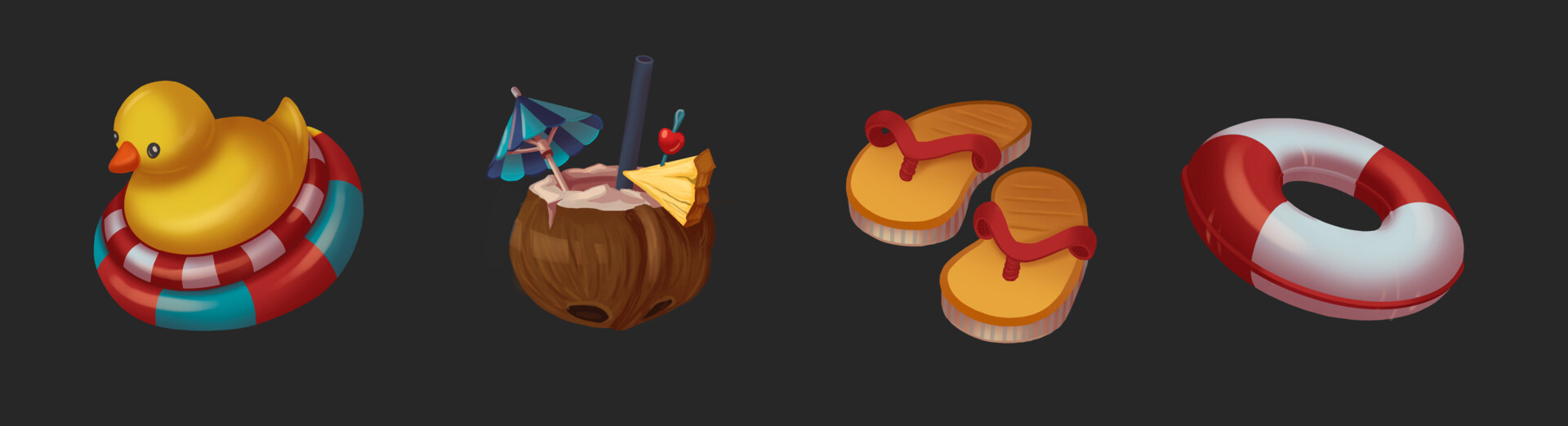 ArtStation - Summertime icons