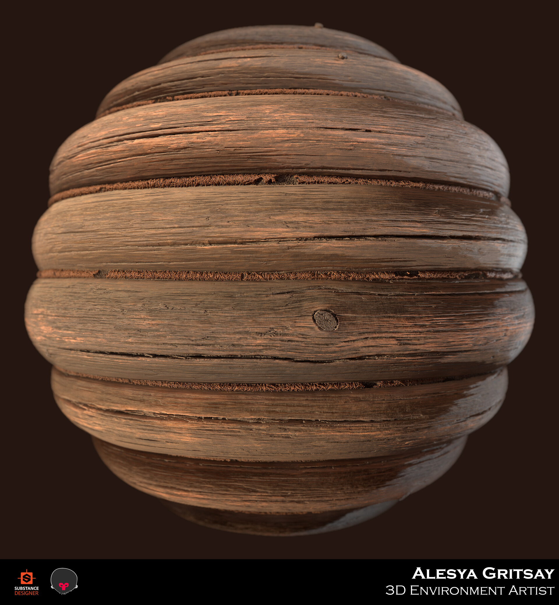 ArtStation - Log wall