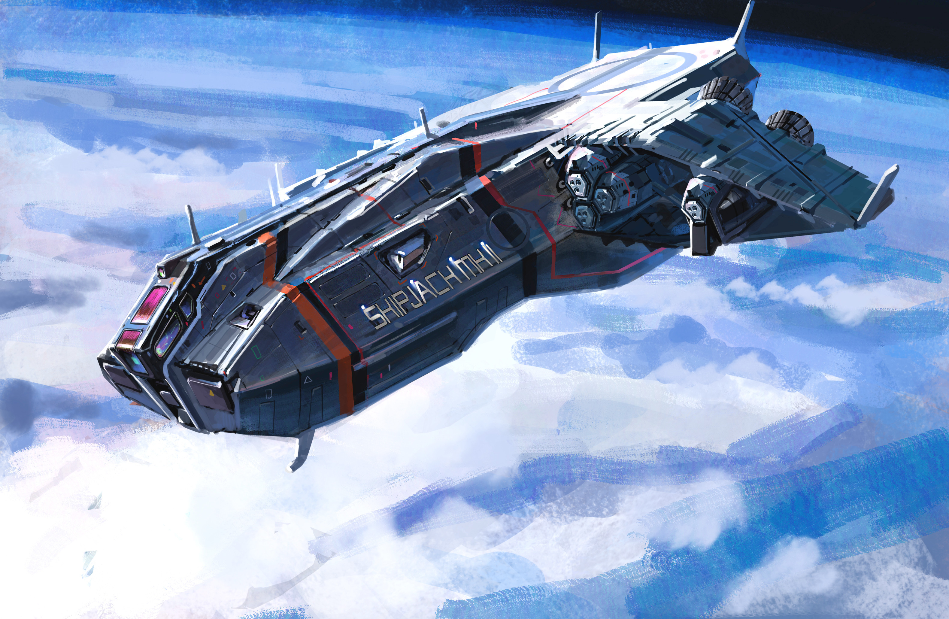 [OC] Spaceship for the main hero made as a commission : r ...