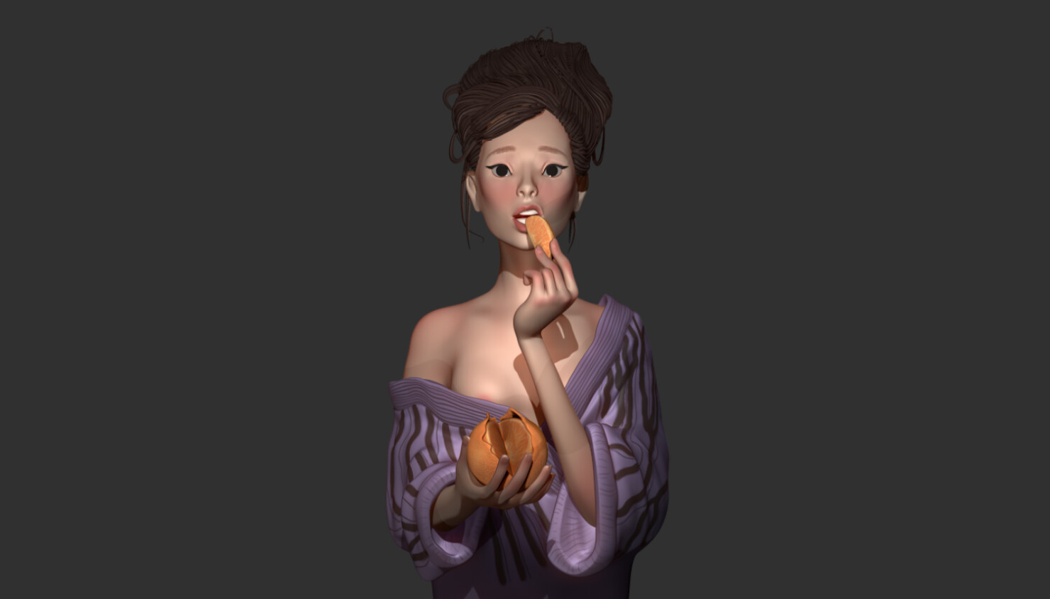 ArtStation - "Mikan" 3D Fanart