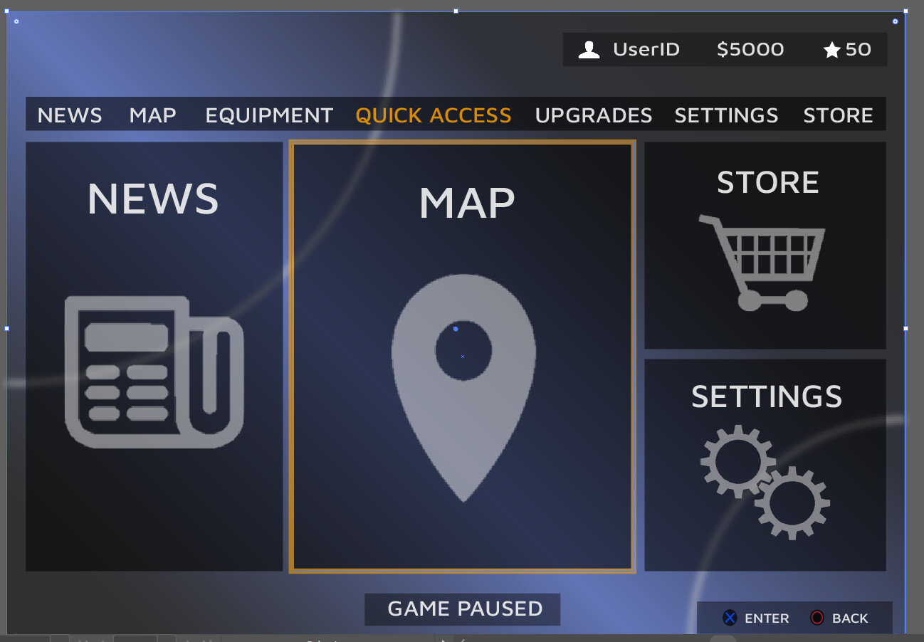 ArtStation - Pause Menu UI