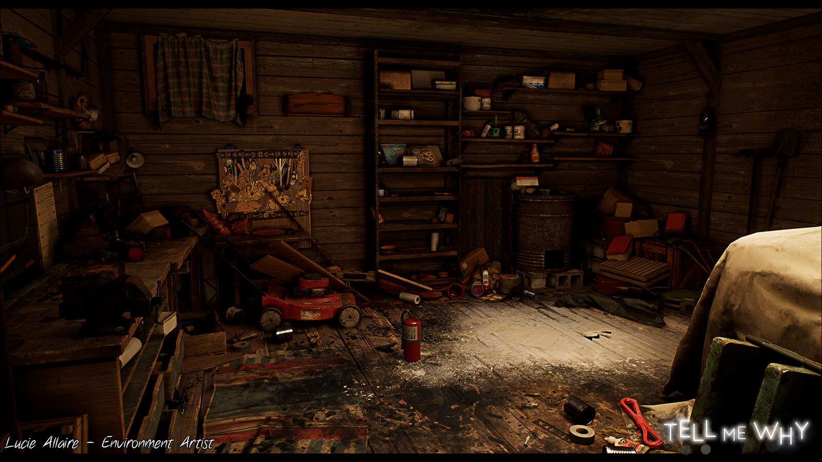 Lucie "Kaz" Allaire - Tell Me Why - Mary Ann's Old Barn - Environment Art