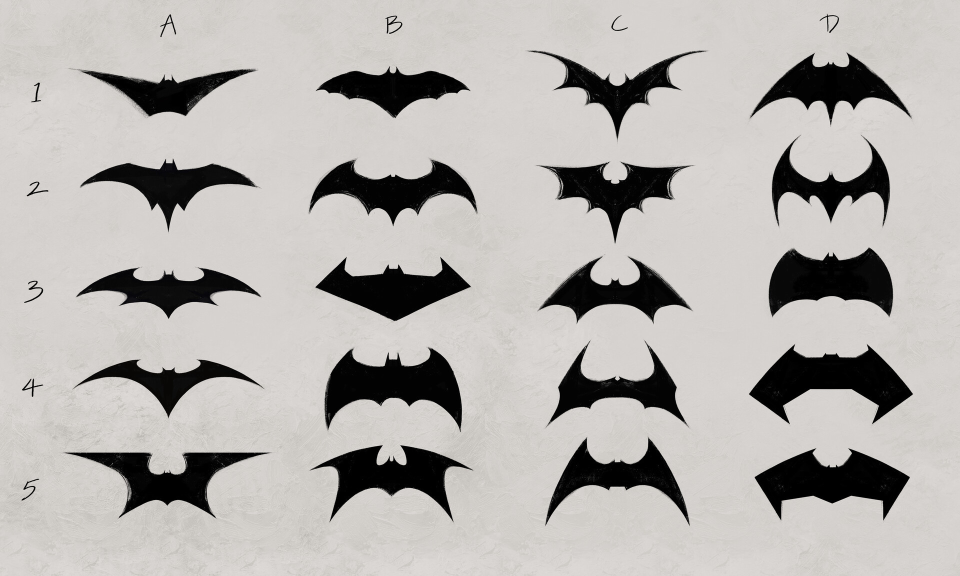 how to draw bat signal