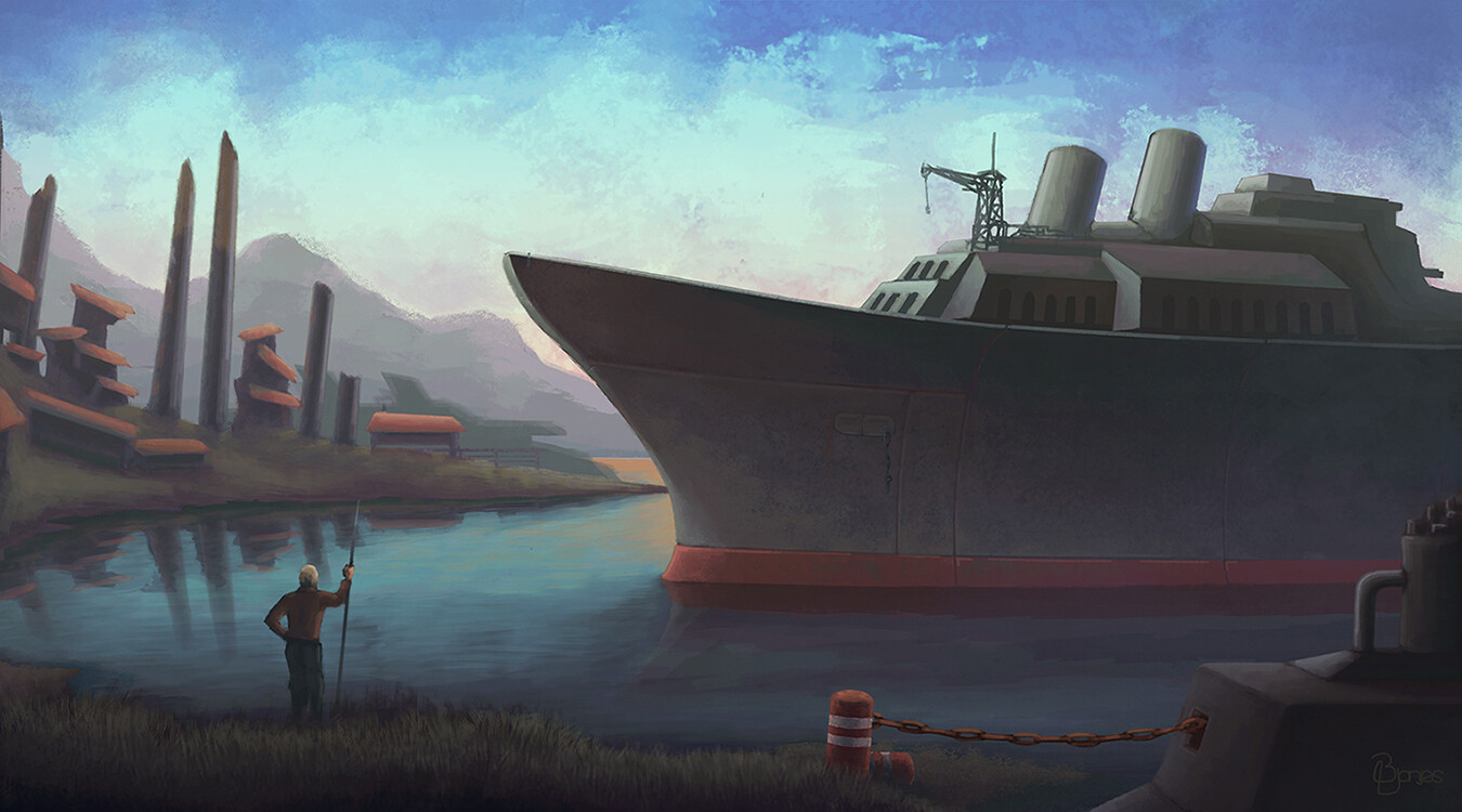 ArtStation - Floating Settlement