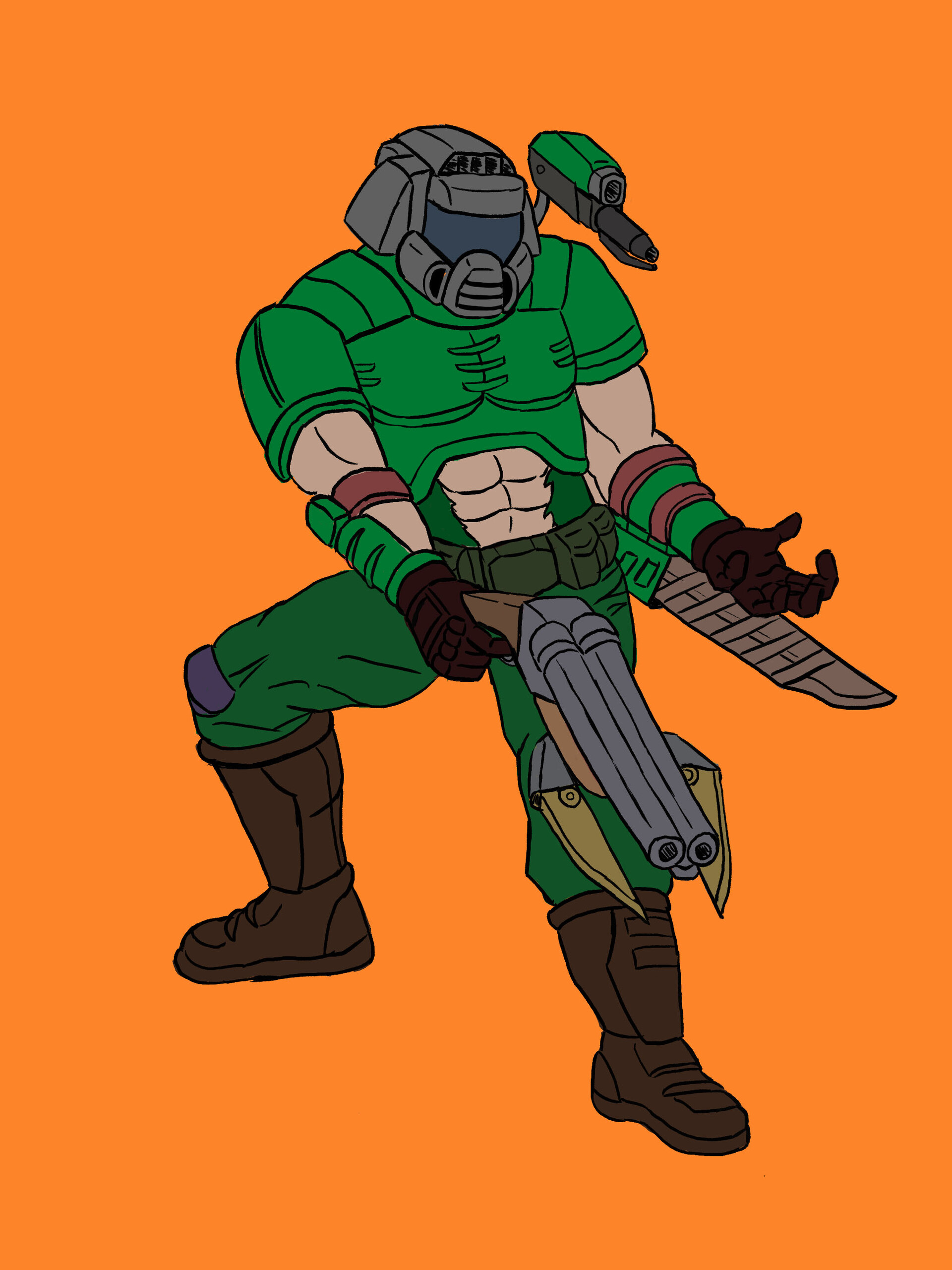 ArtStation - Classic Doomslayer