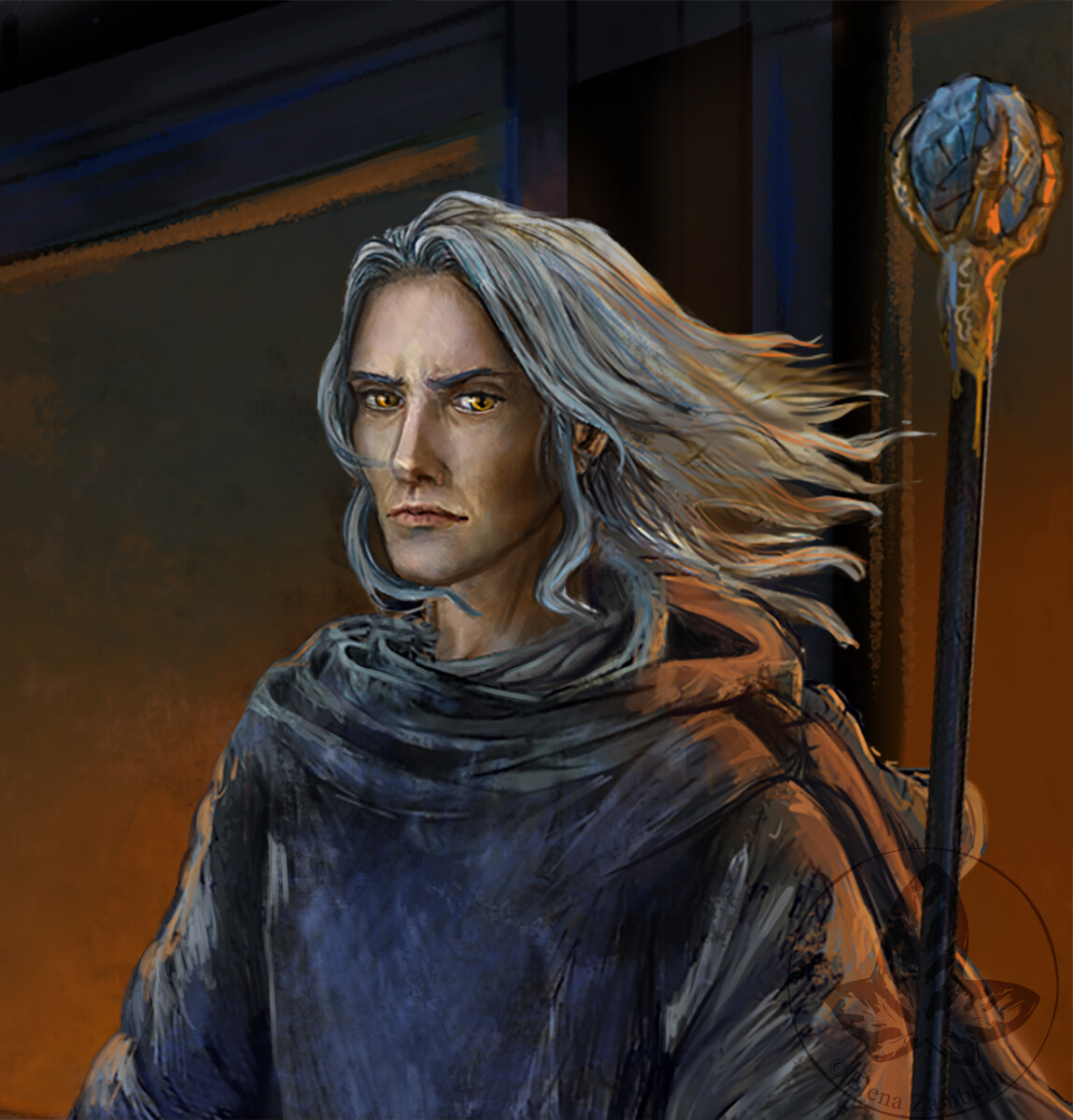 ArtStation - Raistlin Majere portrait / Winds of storm