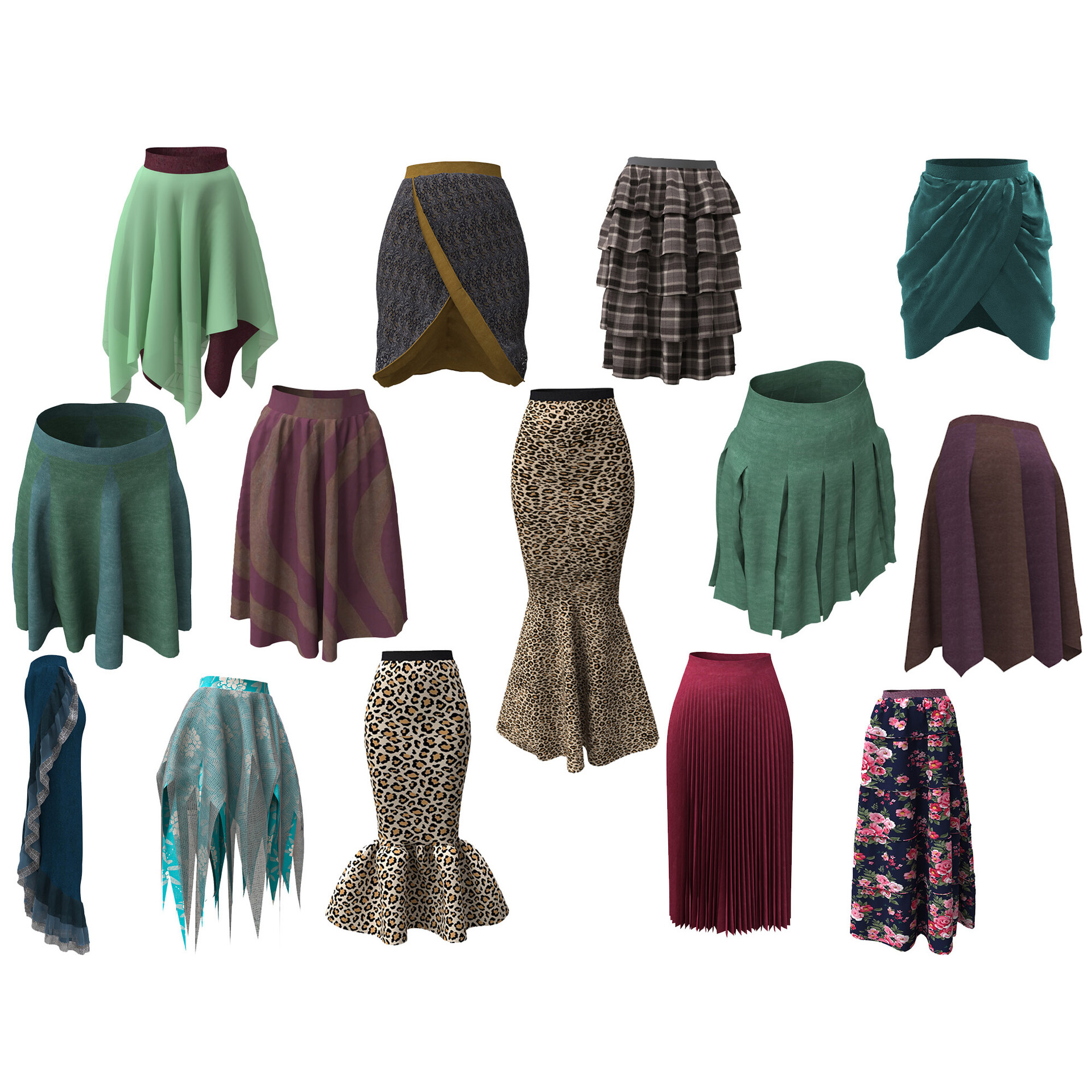 ArtStation - collecttion skirts