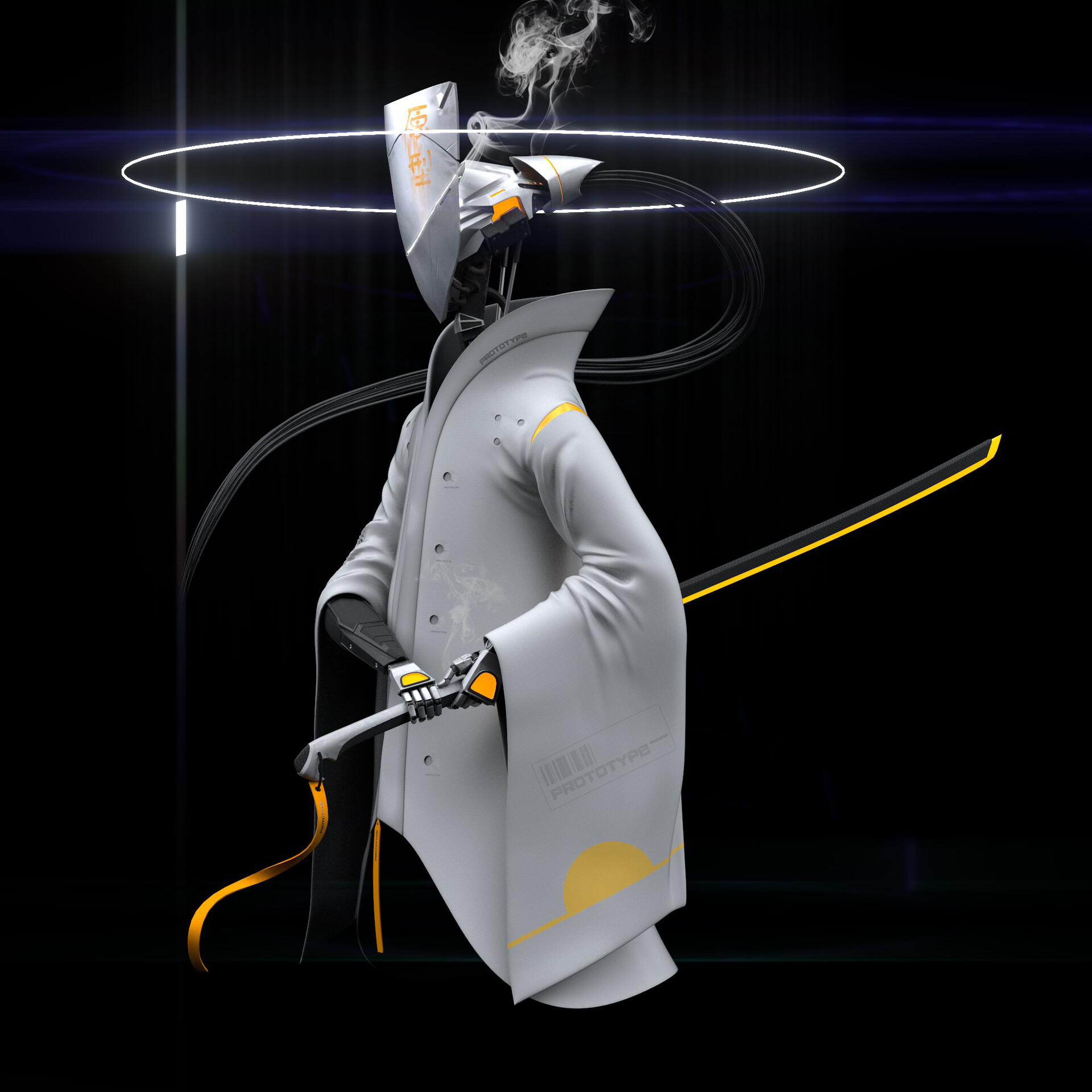 ArtStation - Mecha Samurai "GEKKOU"