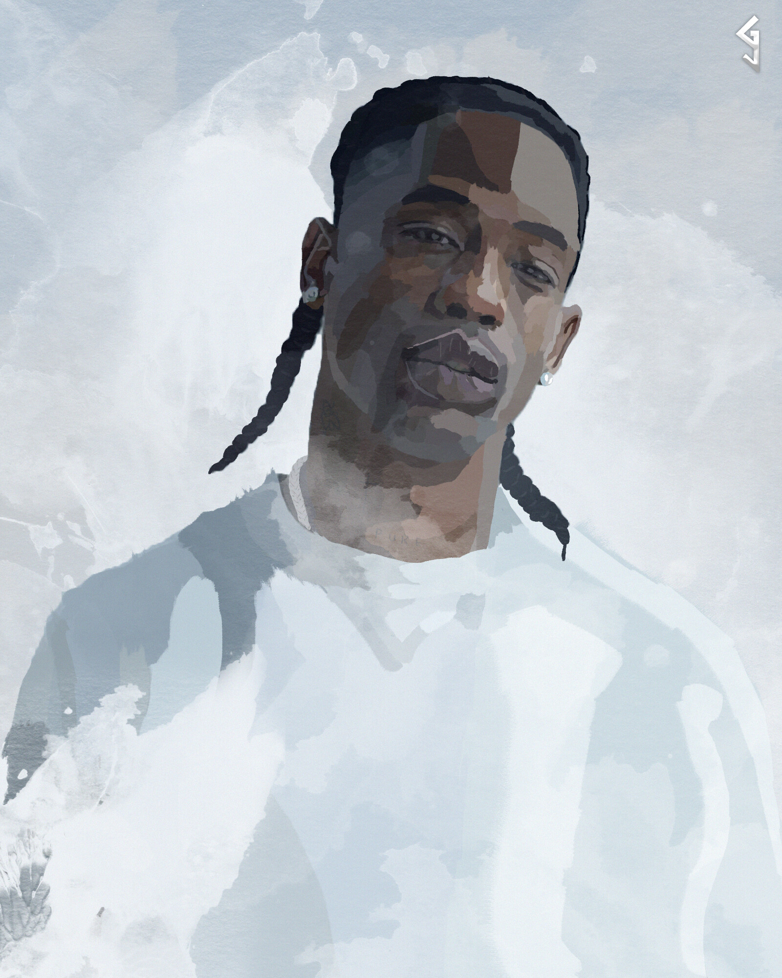 ArtStation - Travis Scott Portrait