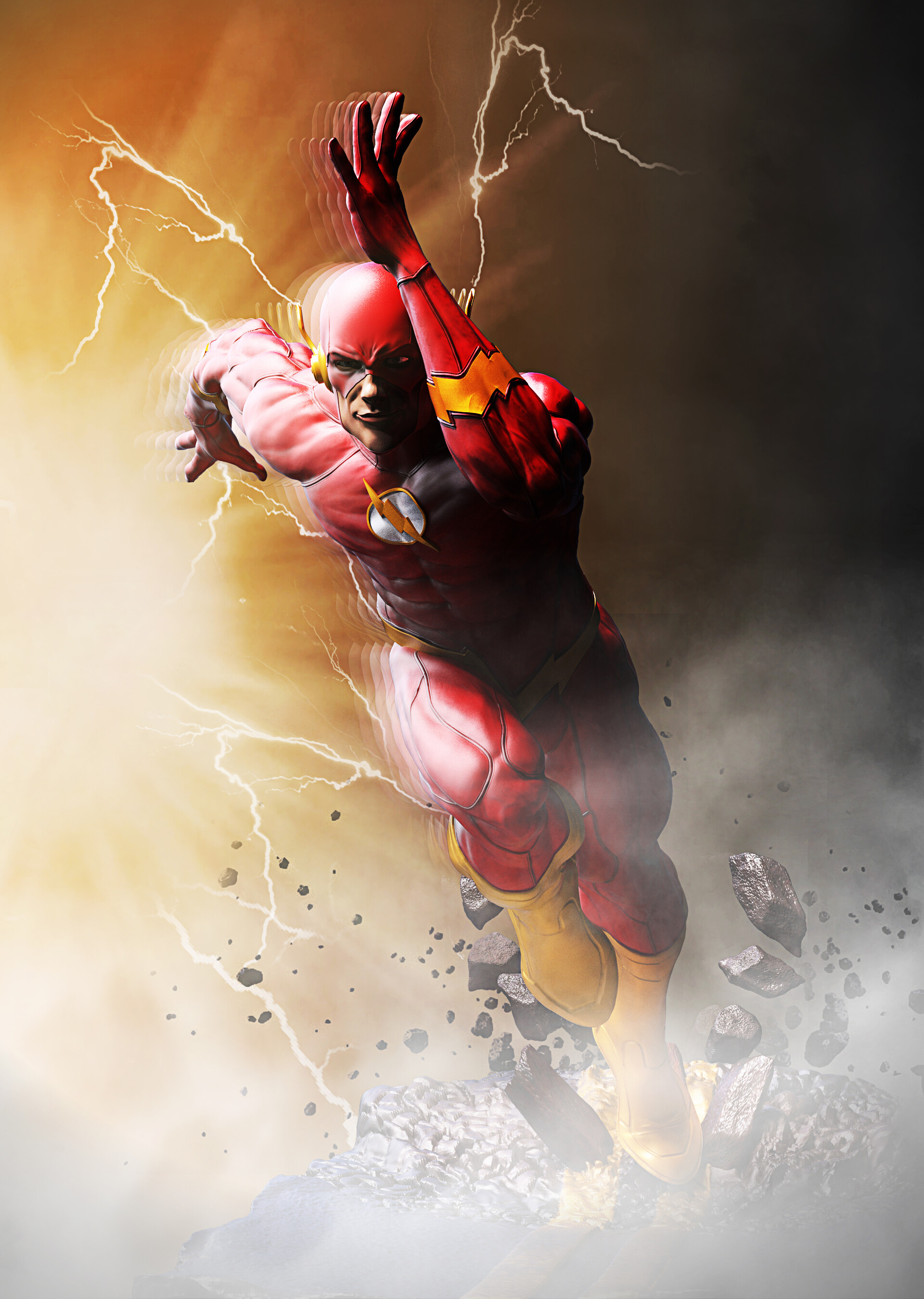 ArtStation - The Flash 3D Fan Art