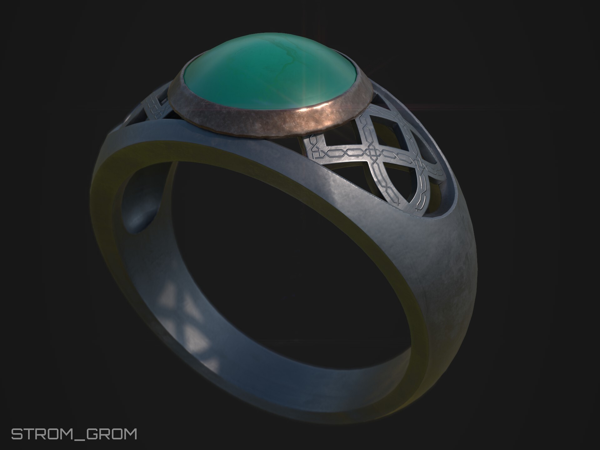 ArtStation - Jade Ring 3D Concept