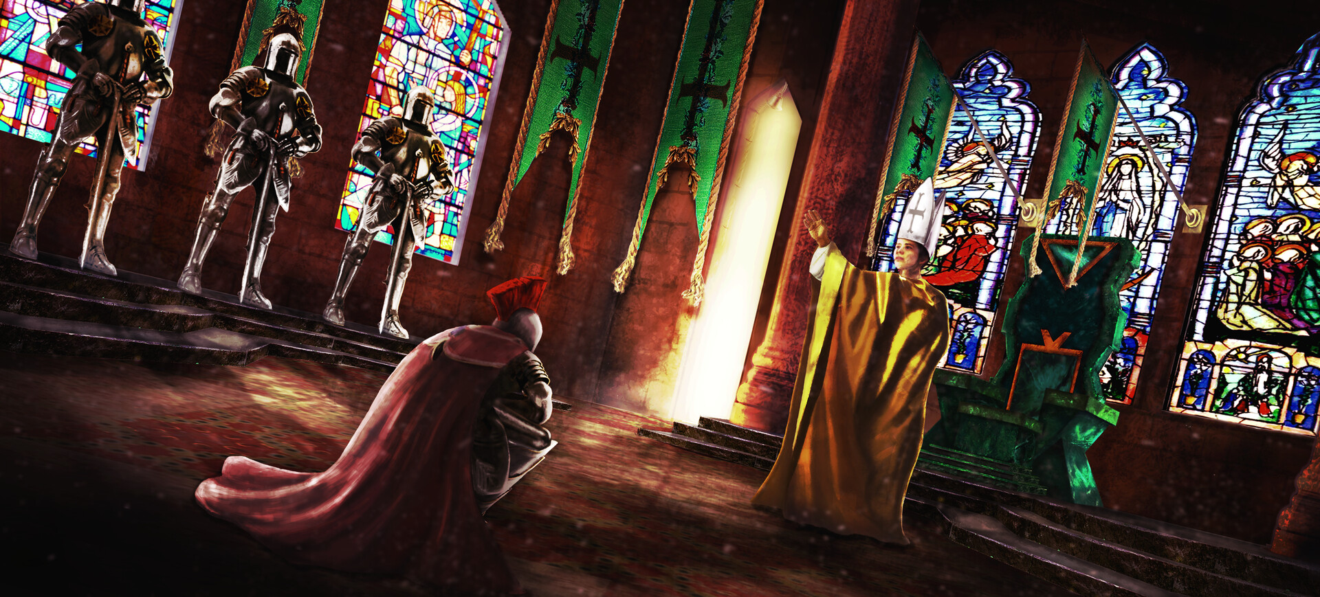 ArtStation - Pope blessing