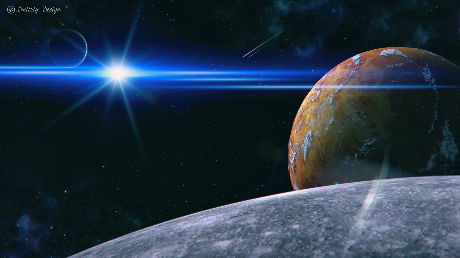 ArtStation - Explosion in deep space