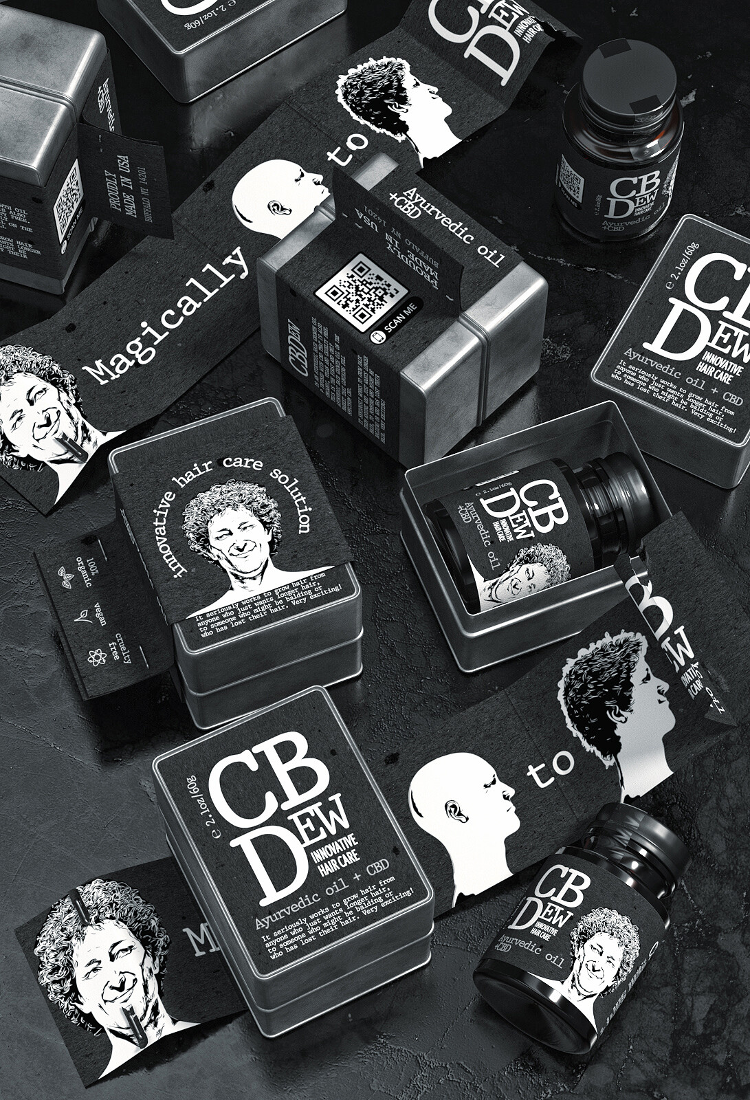 ArtStation - Label design & product visualisation(commercial work)