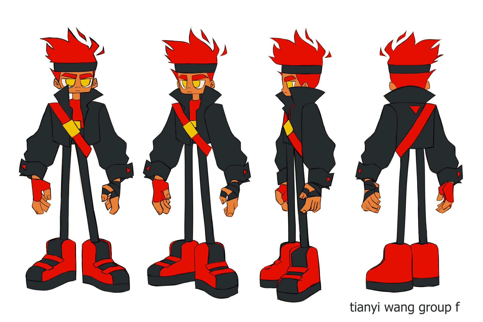 ArtStation - fire guy rotation