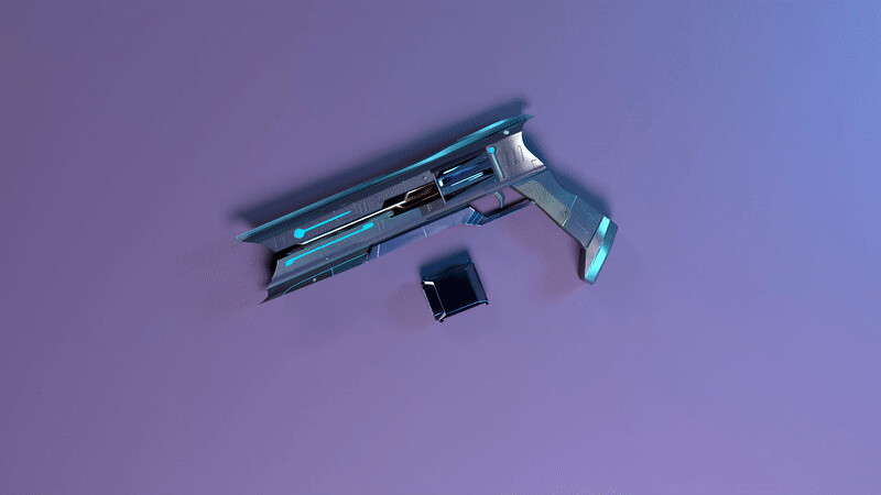 ArtStation - Futuristic Hand Cannon