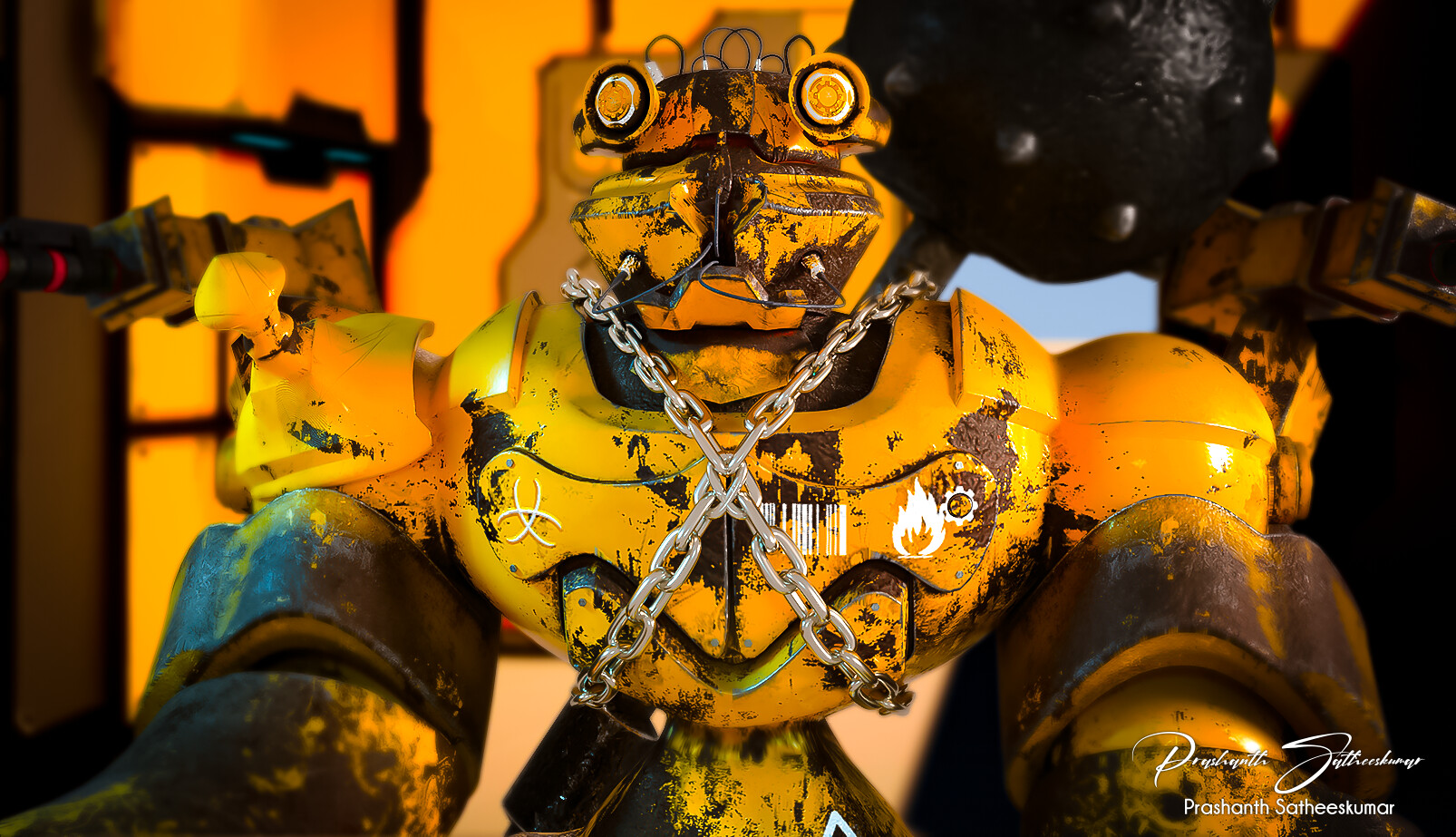 ArtStation - 3D mesh robot