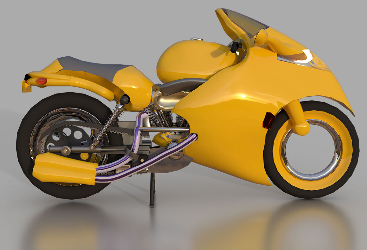 Ray Cassel - Rimless Wheel Motorcycle
