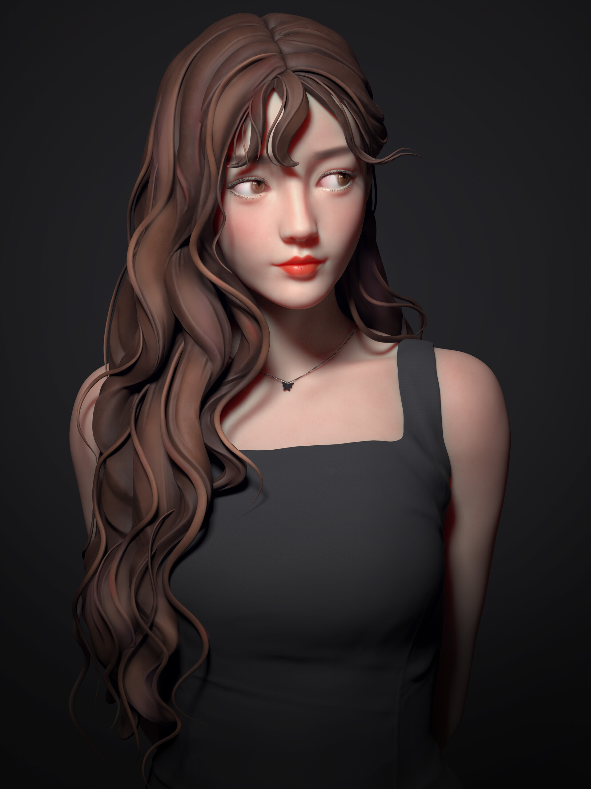 ArtStation - 女孩雕刻
